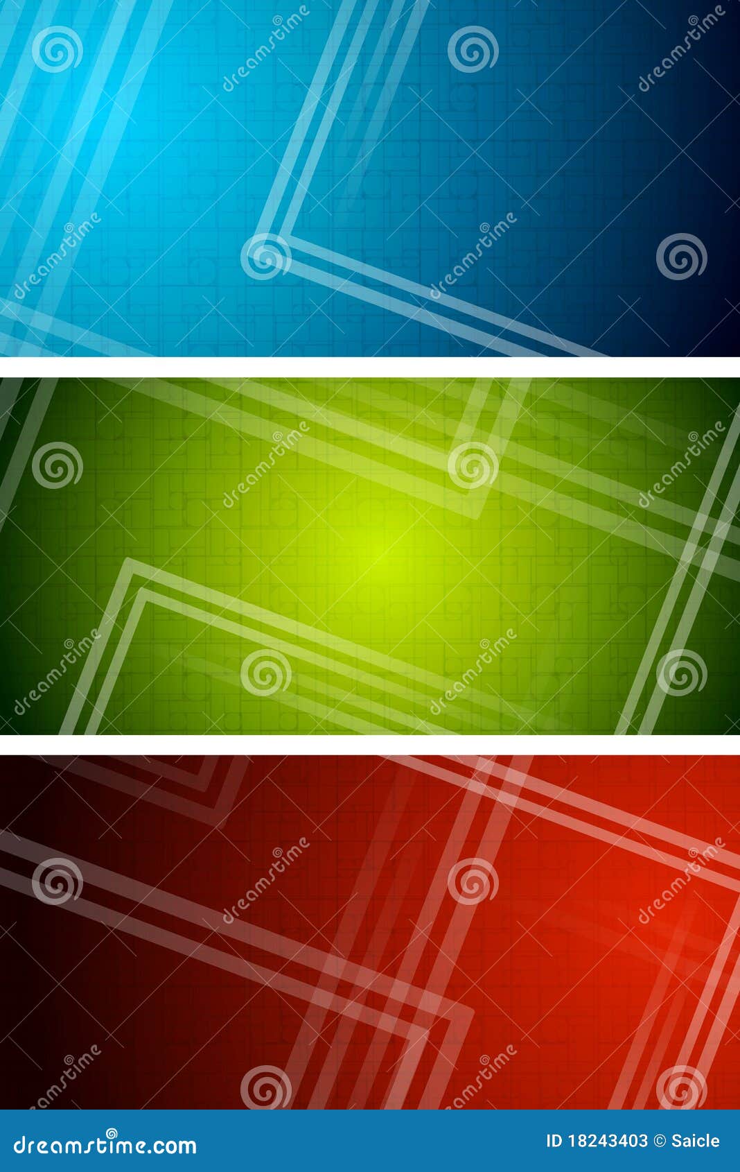 Technical banners stock vector. Illustration of green - 18243403