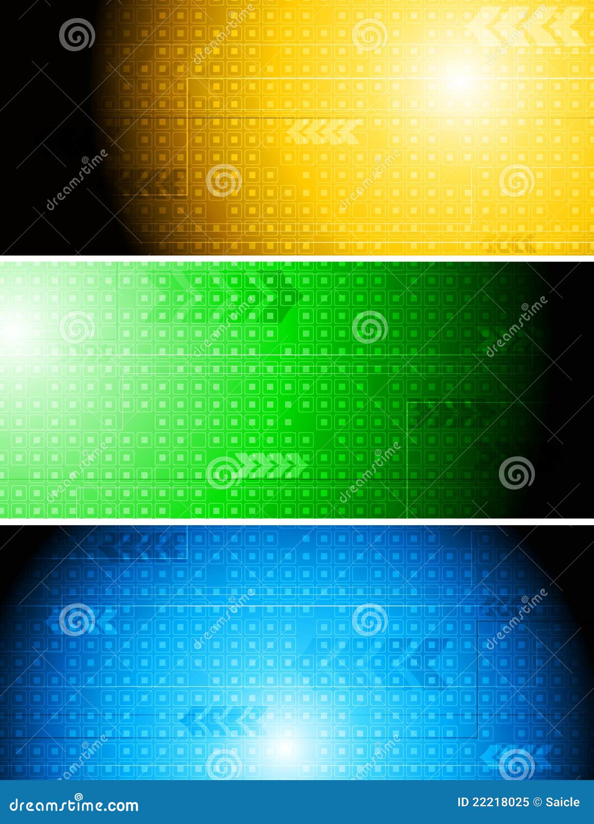 Technical banners stock vector. Illustration of pattern - 22218025