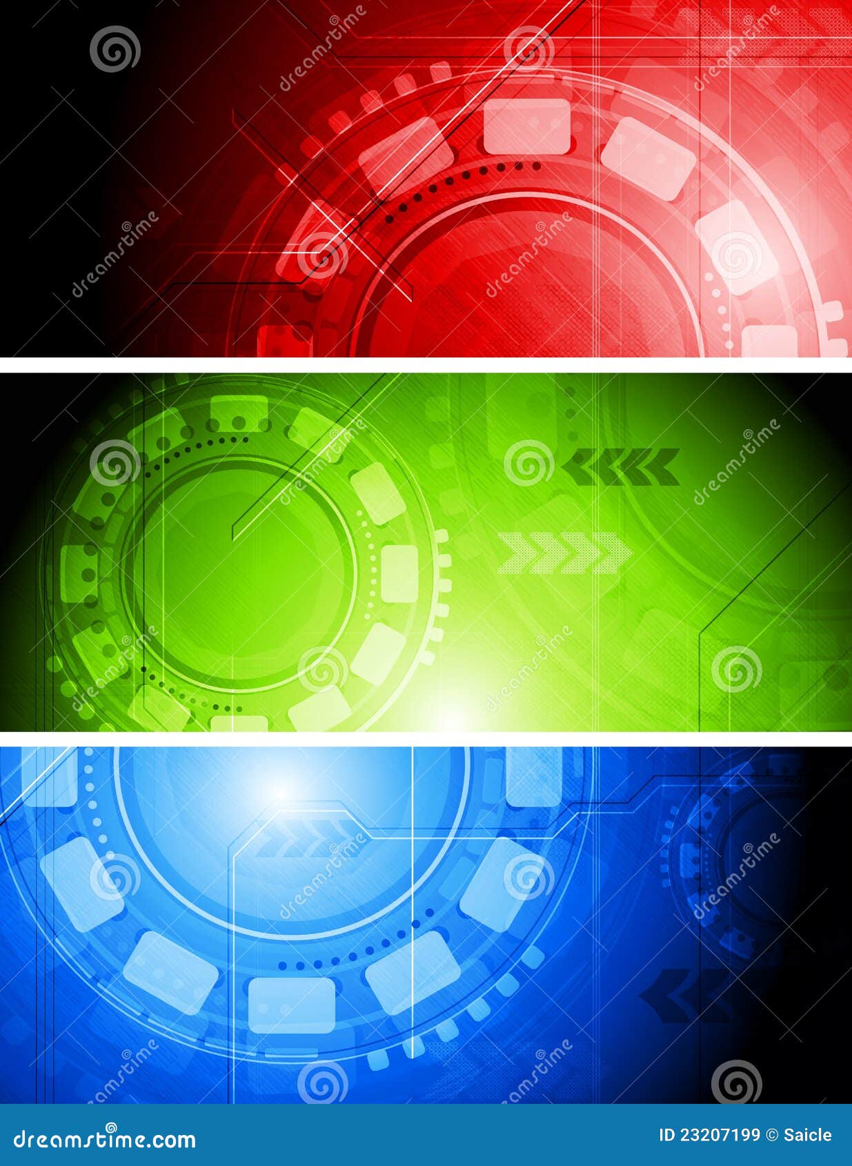 Technical banners stock vector. Illustration of gear - 23207199