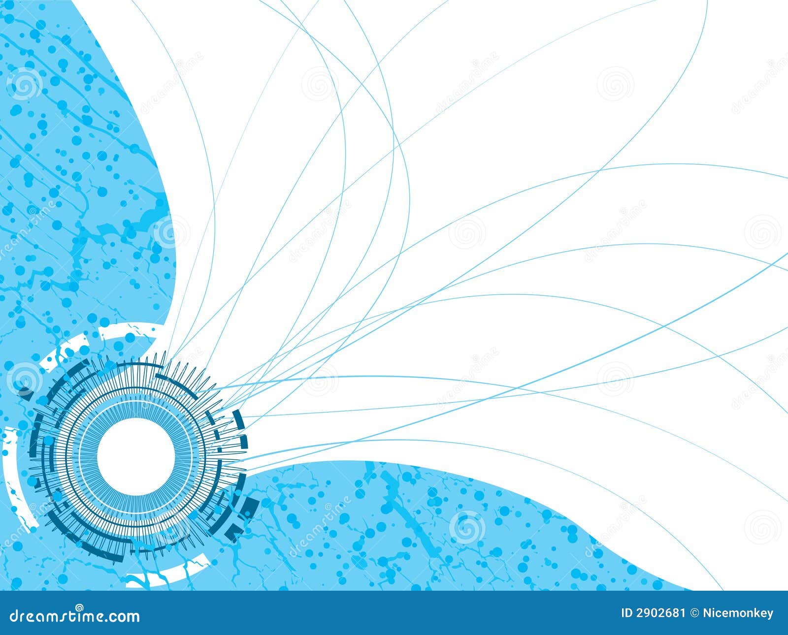 Technical blue stock vector. Illustration of space, copy - 2902681