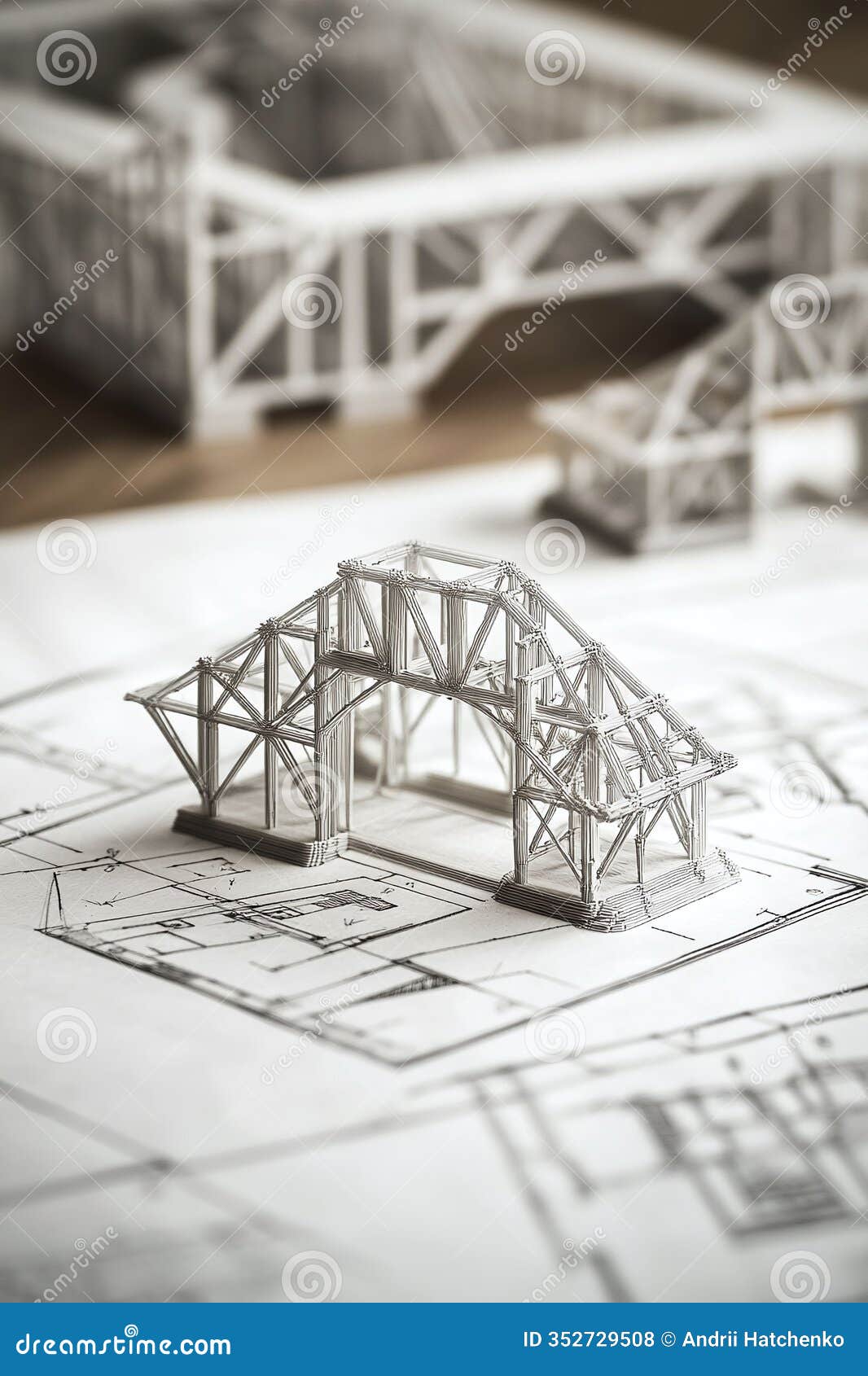 Technical Blueprint Showing The Computational Design Process For 3d
