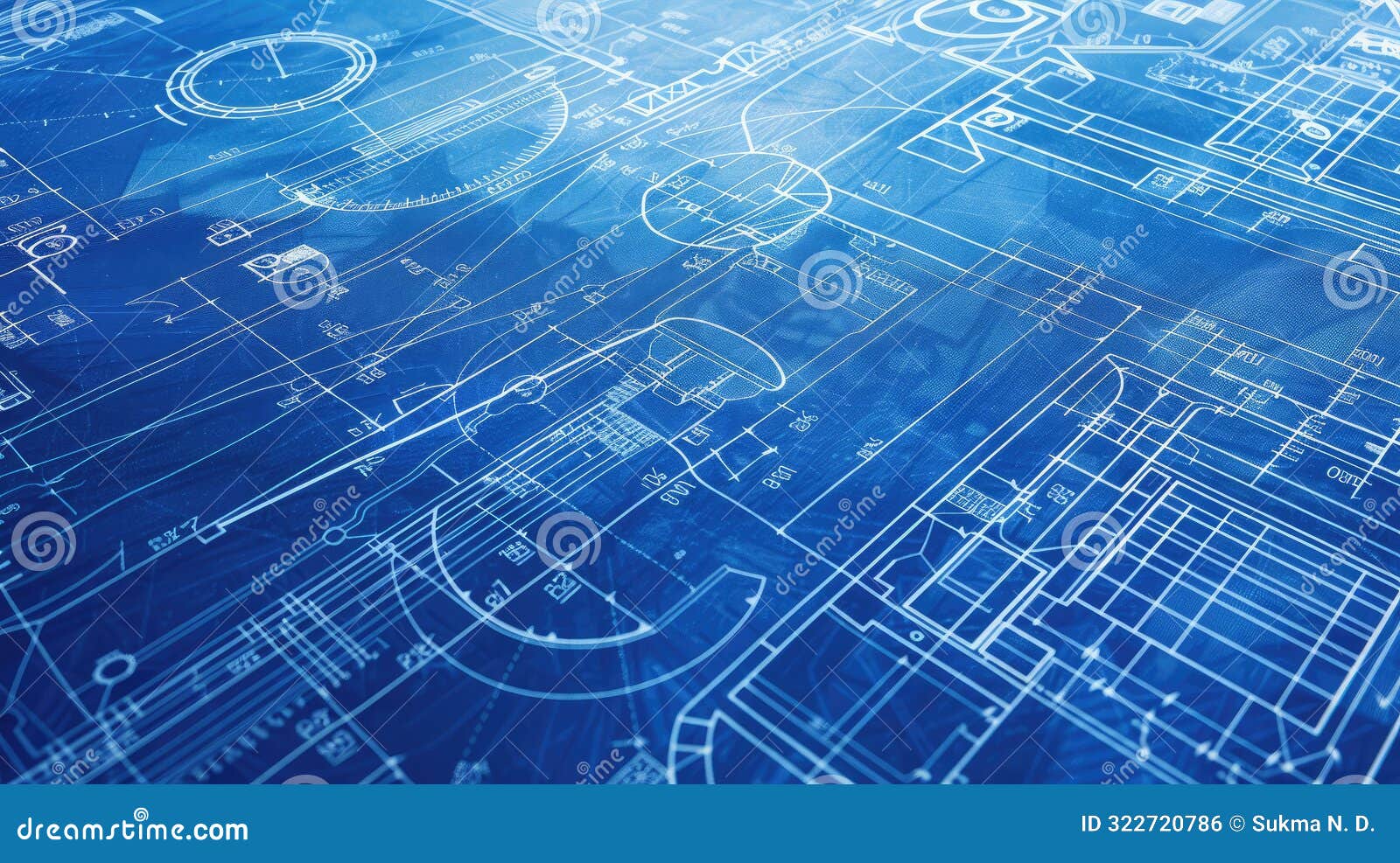 Concept of Technical Blueprints in Abstract Innovation. Stock ...