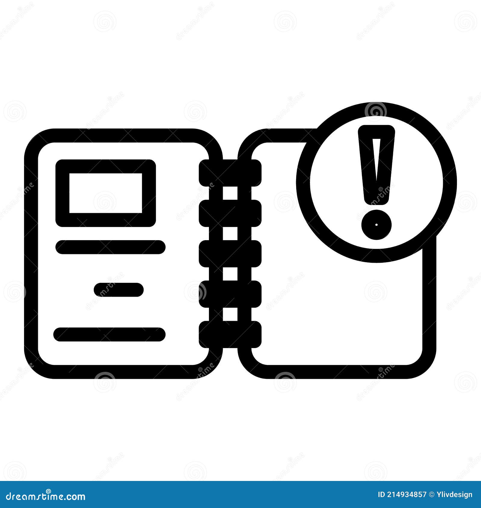 Technical Book Icon, Outline Style Stock Vector - Illustration of guide ...