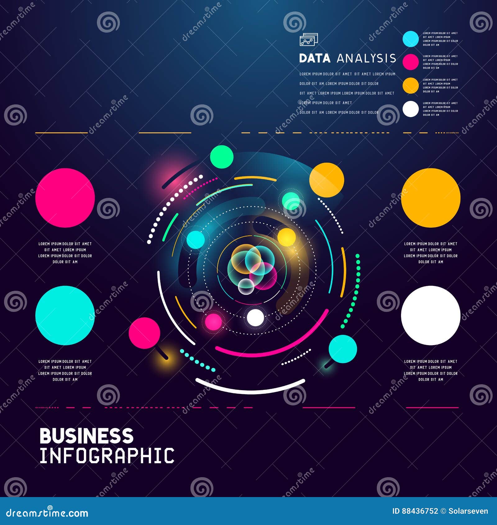 Technical business graph stock vector. Illustration of demographics ...