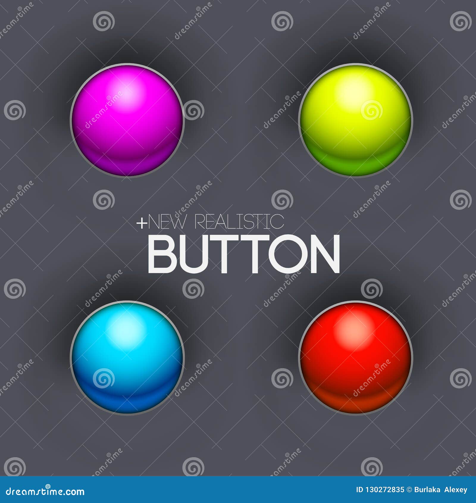 Technical Button Push with Wire Background. Vector Illustration Design ...