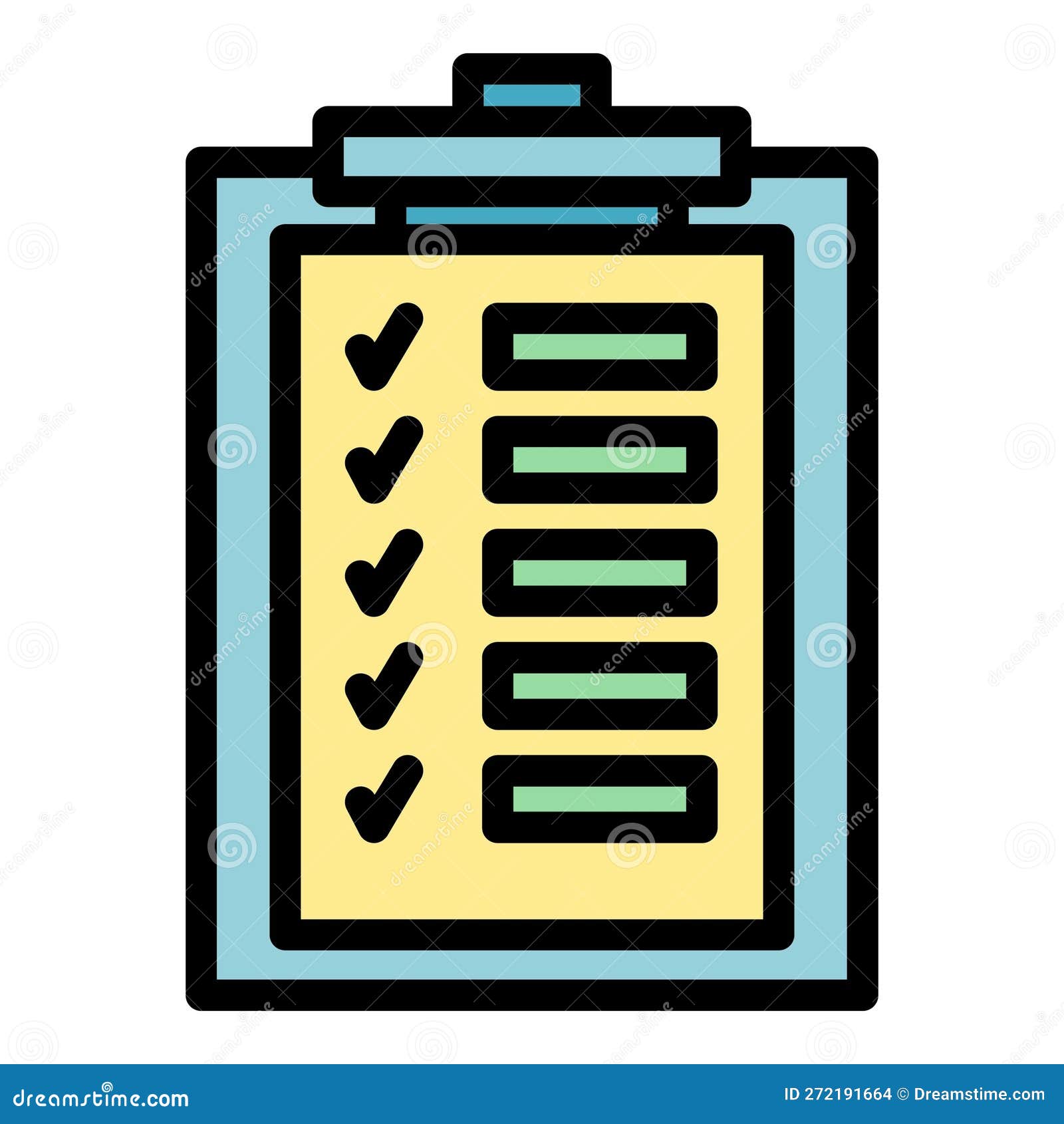 Technical Check List Vector Icon. Checklist Clipboard Illustration Sign ...