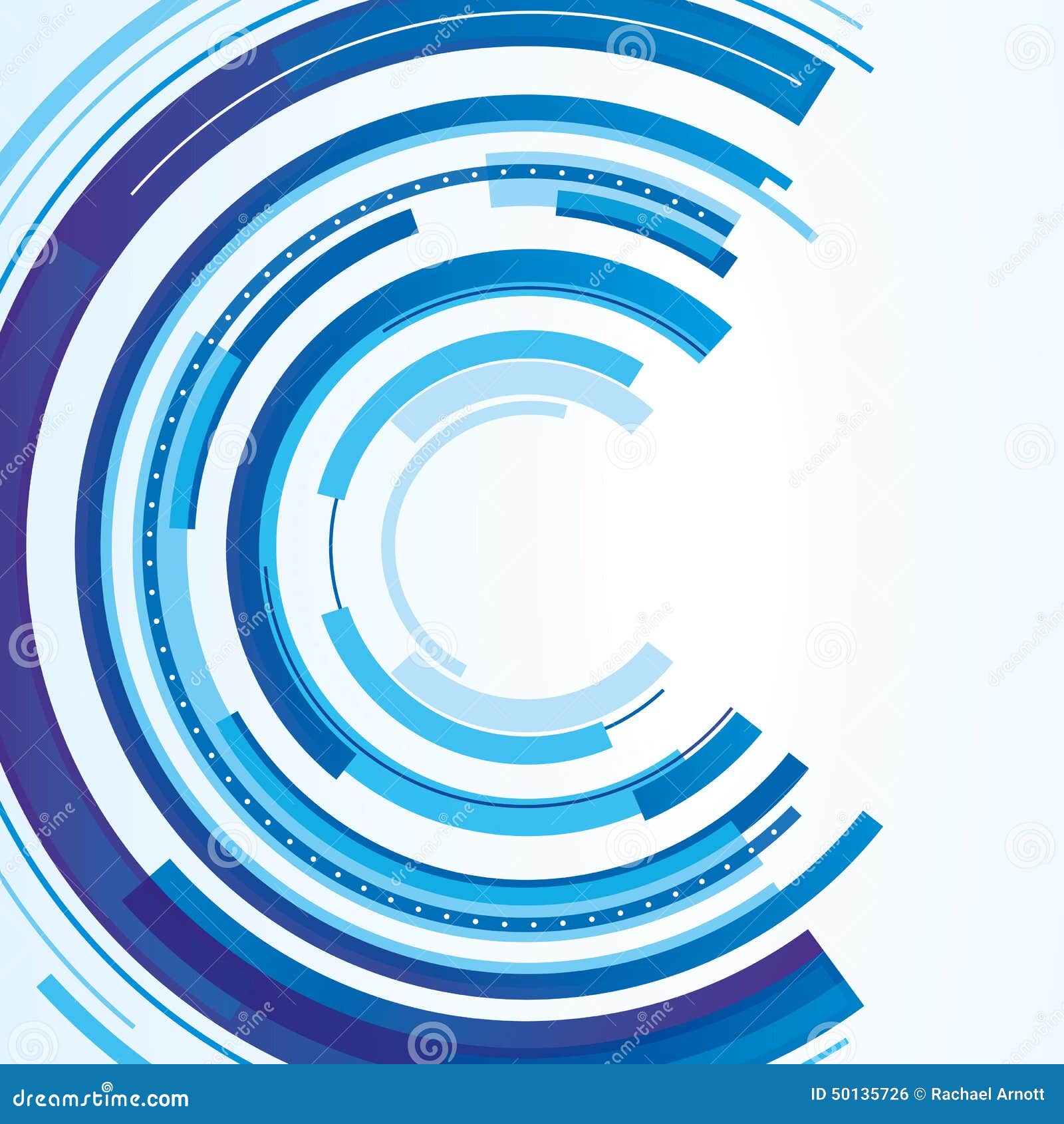 Technical Circular Design stock vector. Illustration of round - 50135726