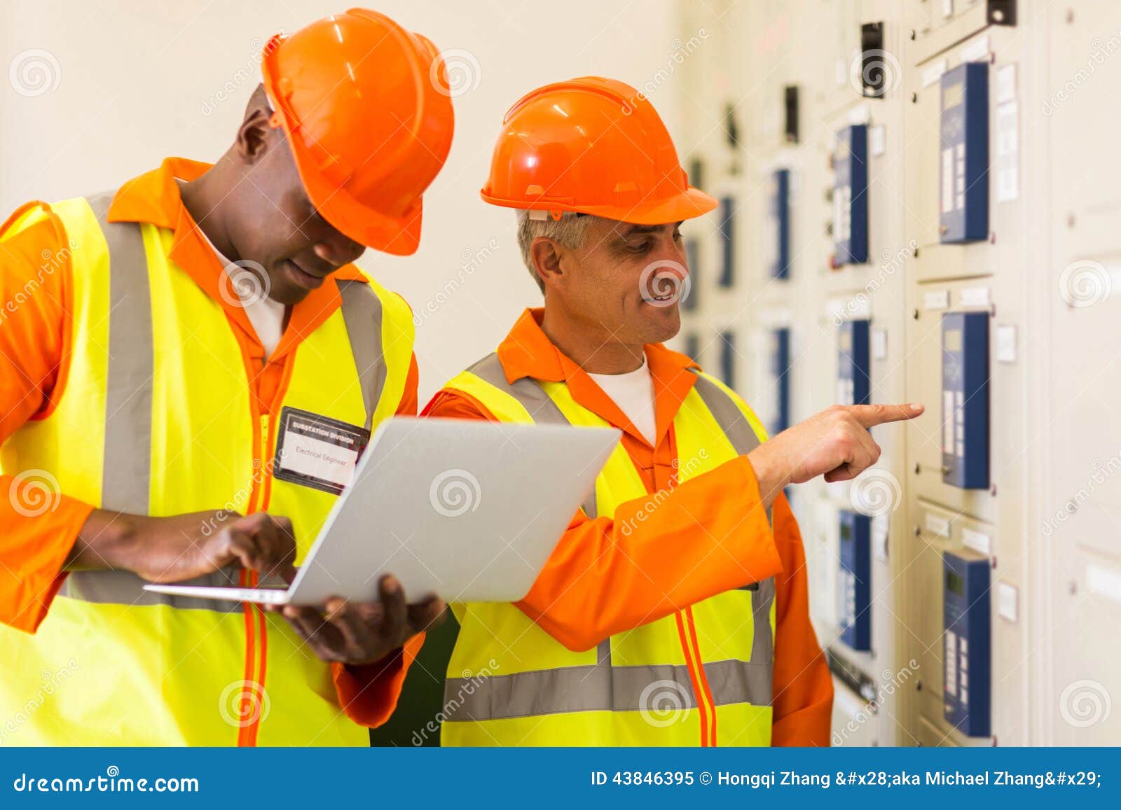 Technical Co-workers Computer Stock Image - Image of collar, industry ...