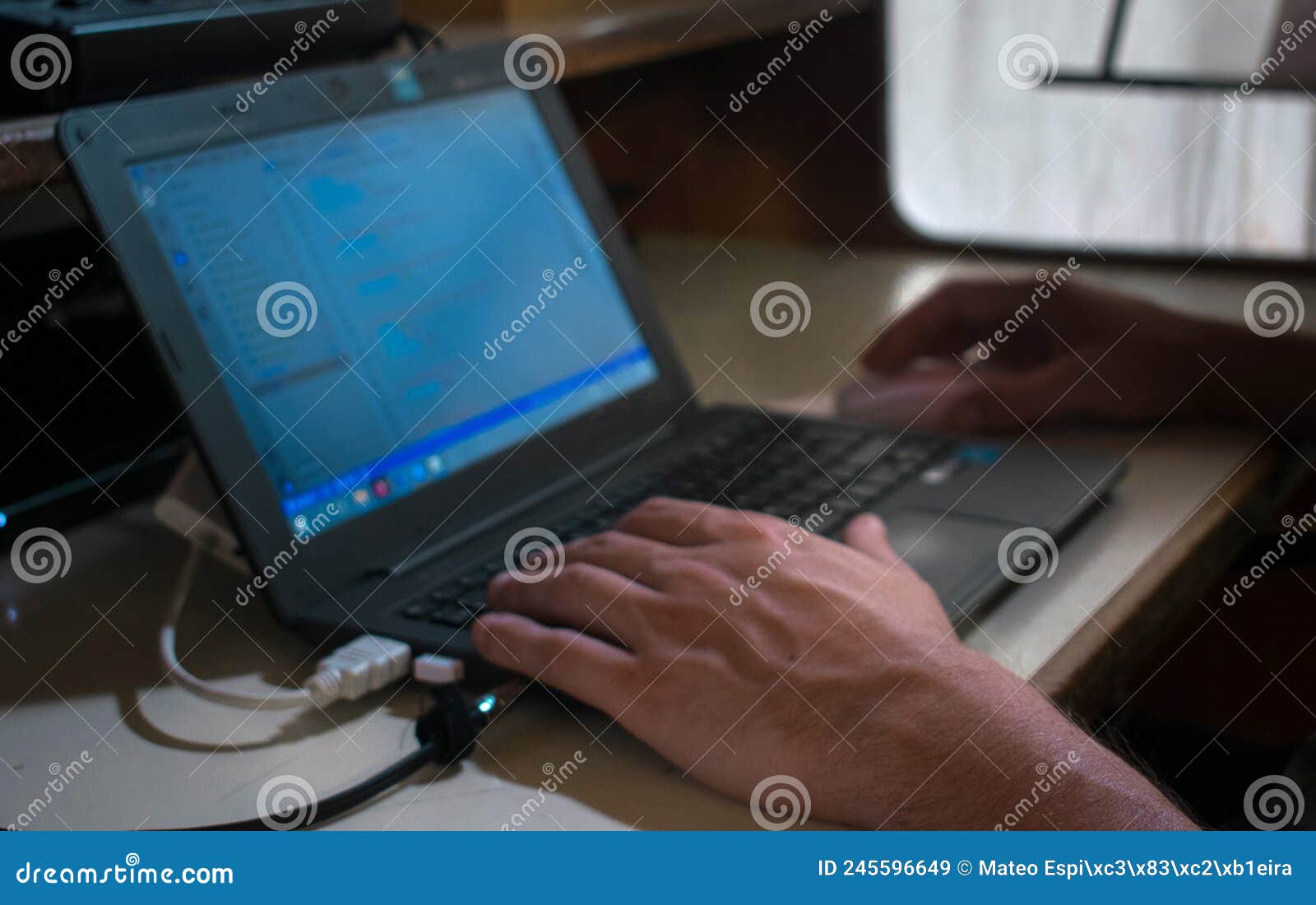 Technical computer stock image. Image of working, person - 245596649