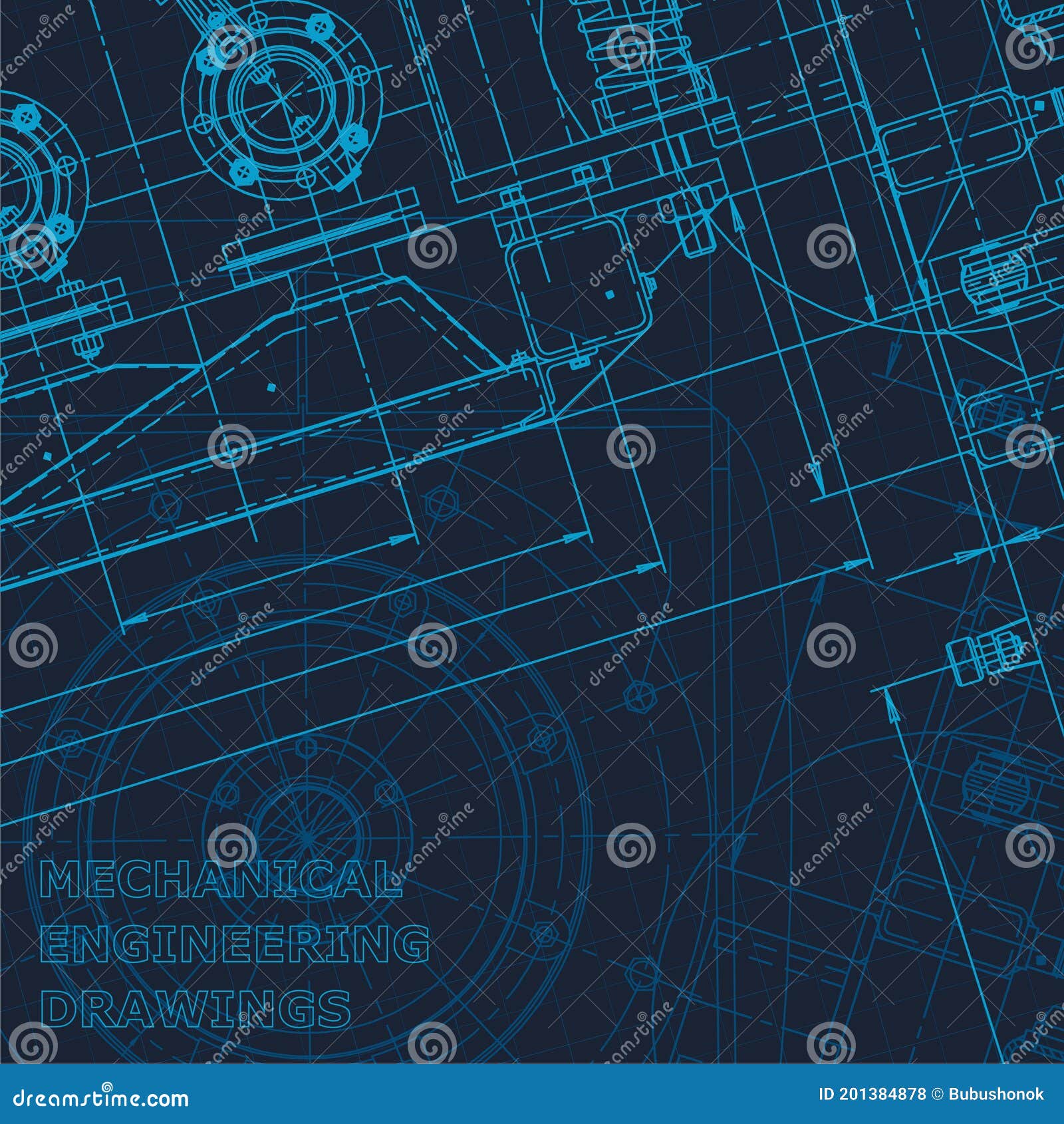 Technical Cyberspace, Corporate Identity. Blueprint. Vector Engineering Illustration Stock ...