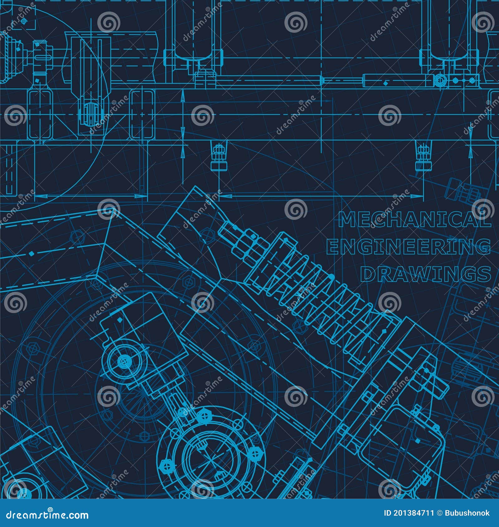 Technical Cyberspace, Corporate Identity. Blueprint. Vector Engineering Illustration Stock ...