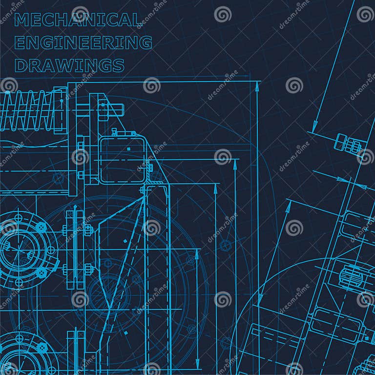 Technical Cyberspace, Corporate Identity. Blueprint. Vector Engineering ...