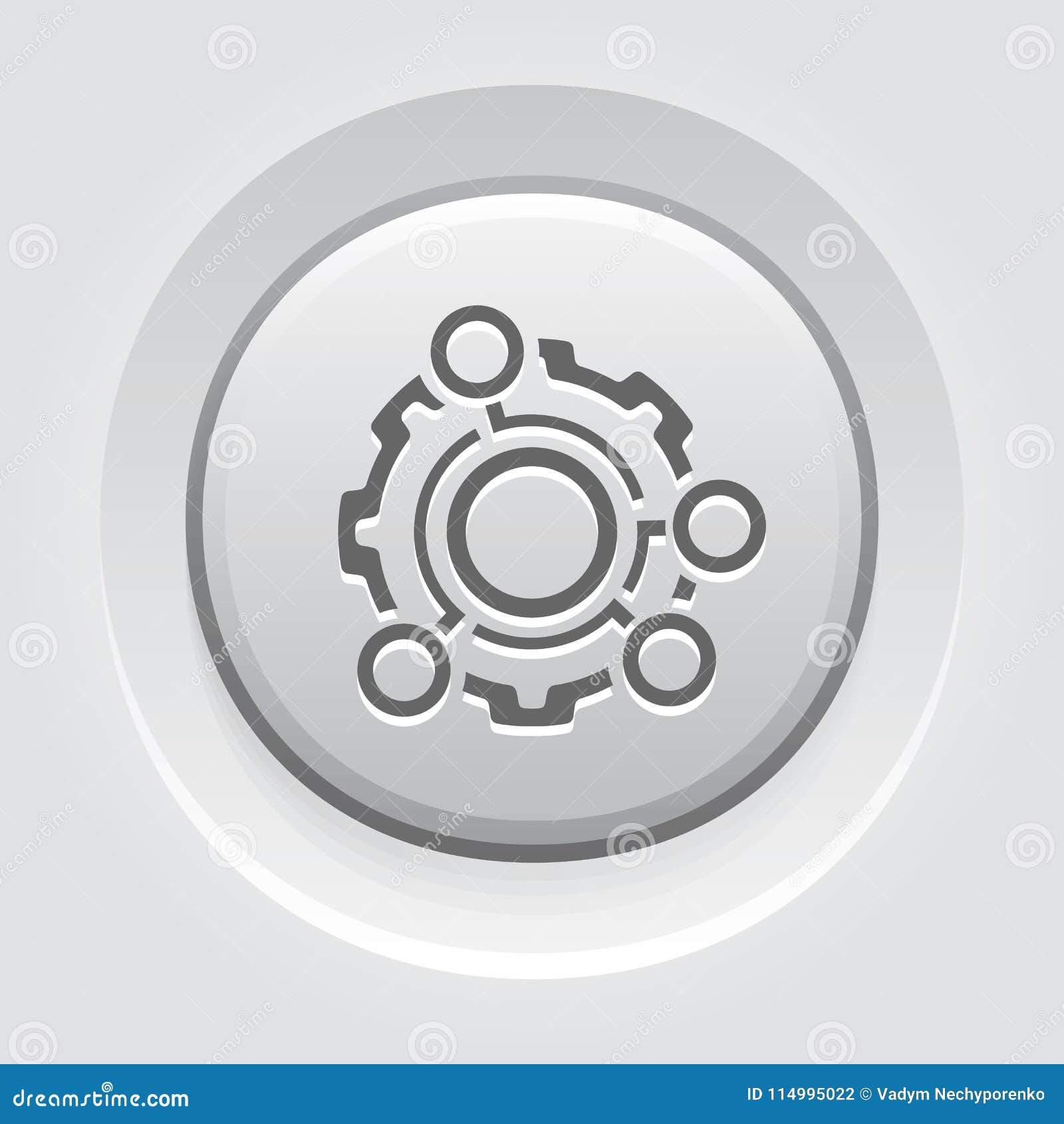 Technical Data Icon. Gear and Option Dots. Engineering Symbol Stock ...