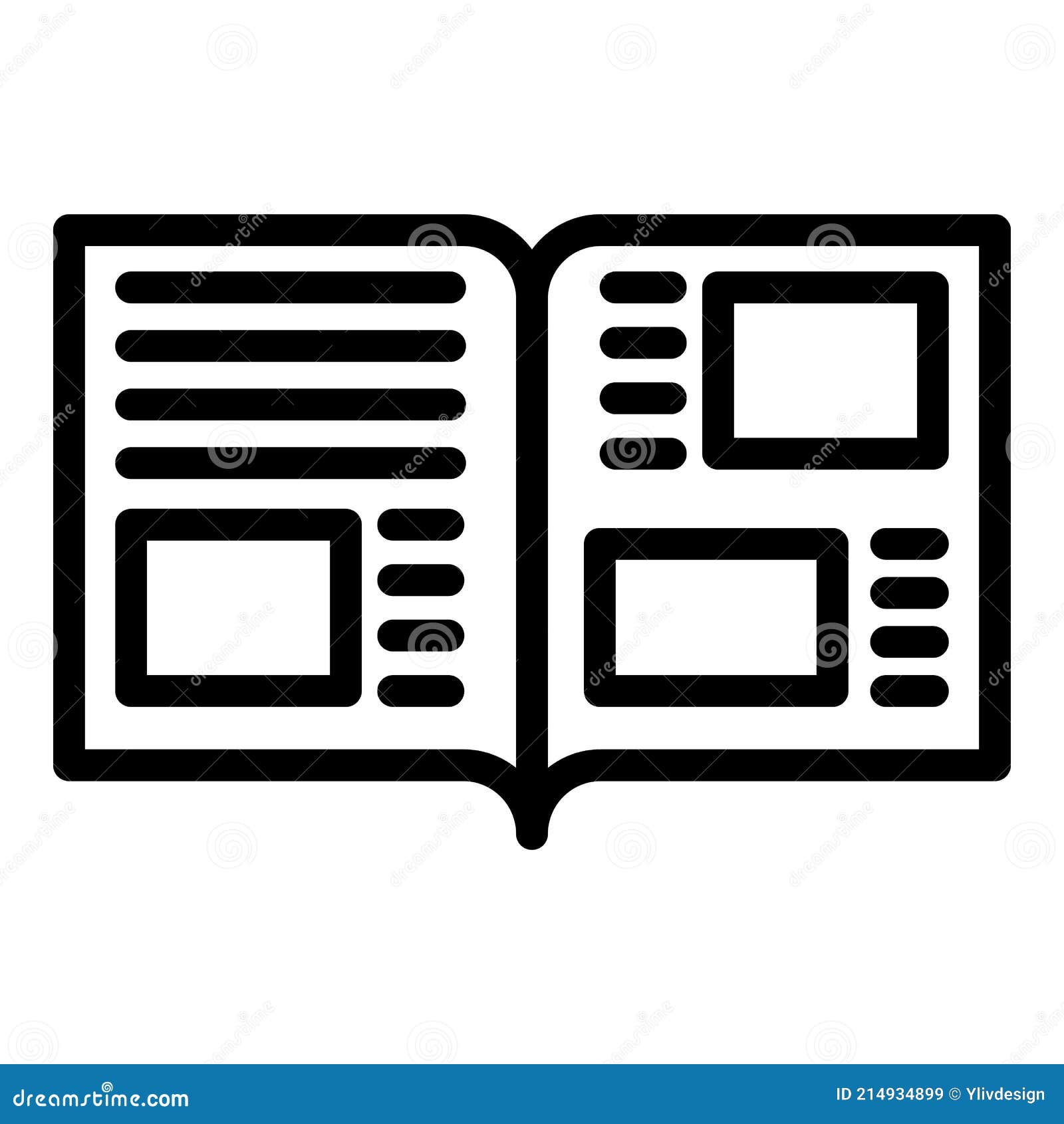 Technical Data Icon, Outline Style Stock Vector - Illustration of thin ...