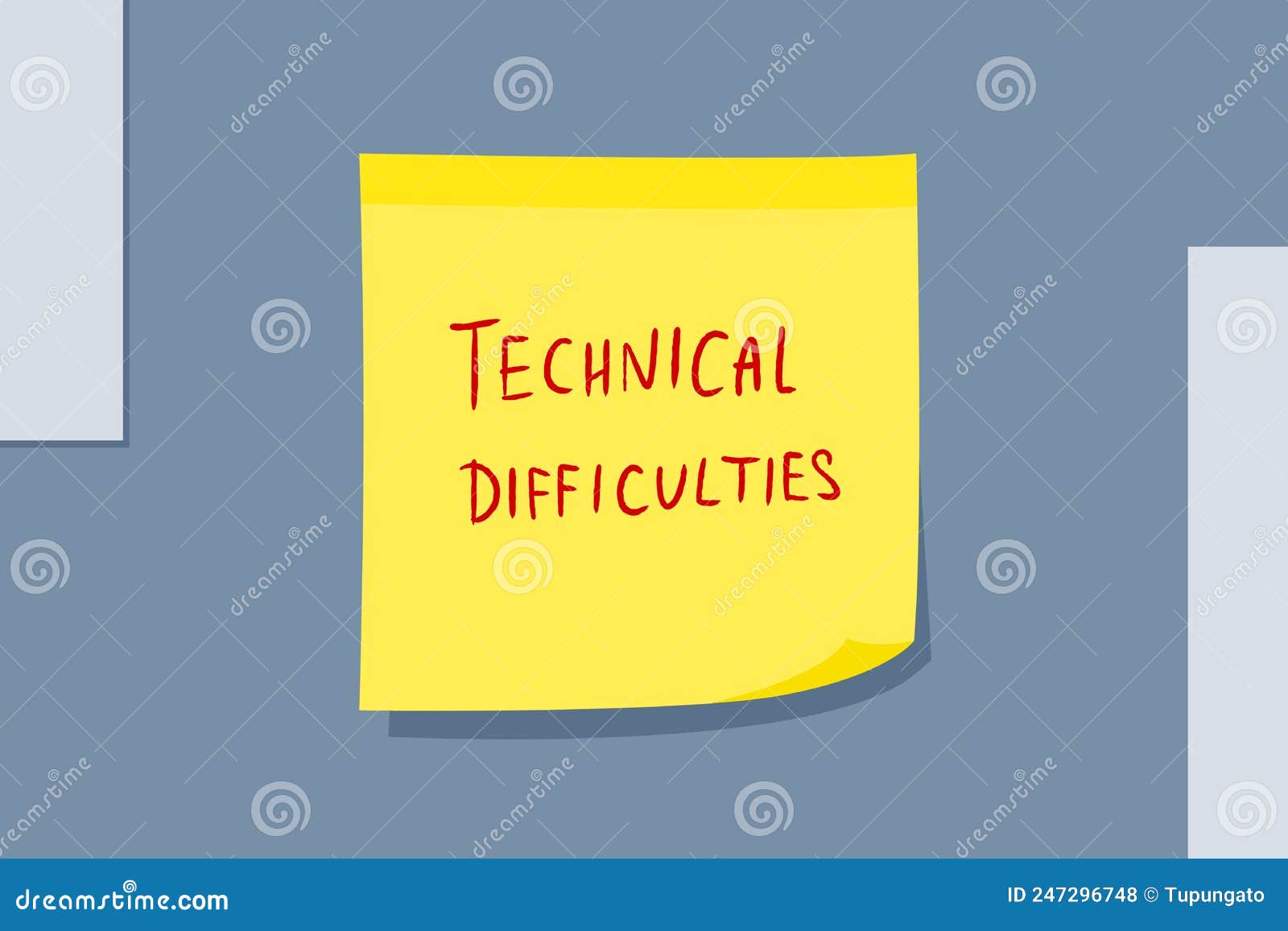Technical Difficulties Sign Stock Vector - Illustration of difficulty ...