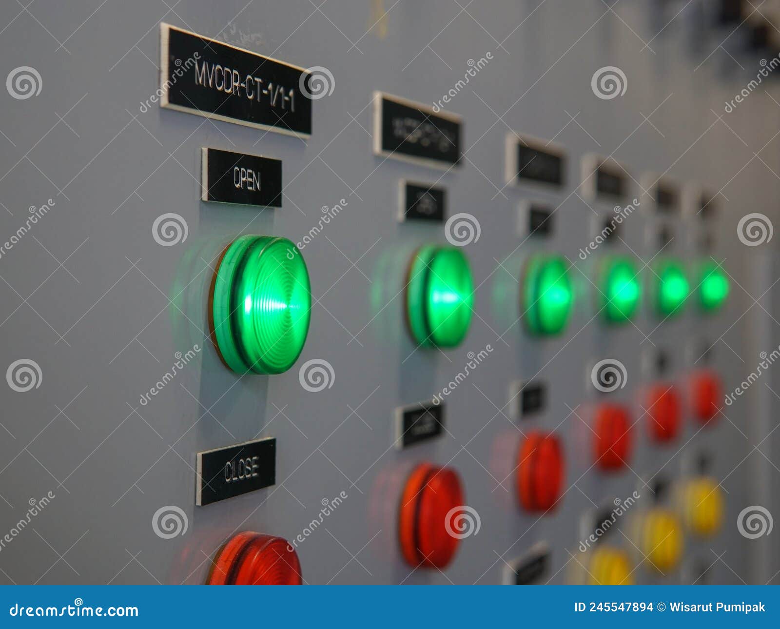 Control Panel with Electric Stock Photo - Image of design, font: 245547894