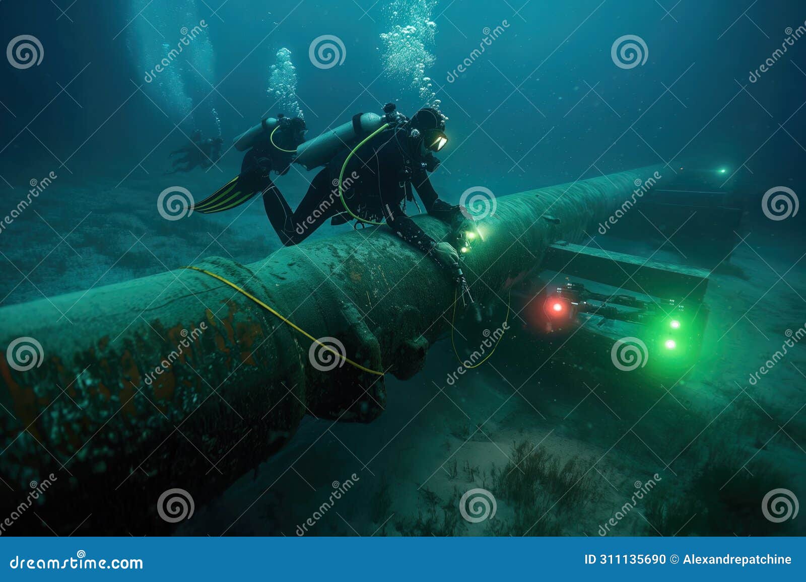 Technical Dive Exploration stock illustration. Illustration of dive ...