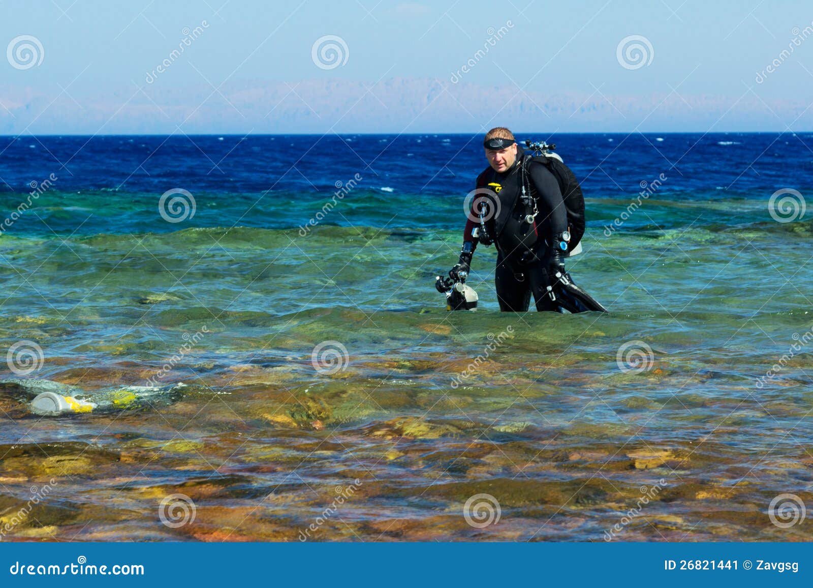Technical Diver stock image. Image of rubber, mountains - 26821441