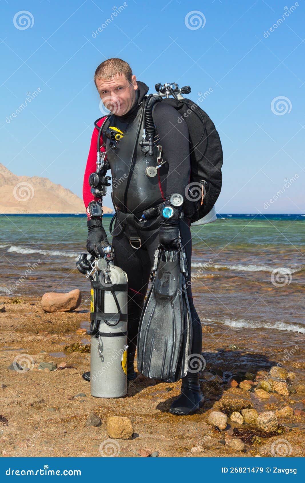 Technical Diver stock image. Image of metal, scuba, pursuit - 26821479