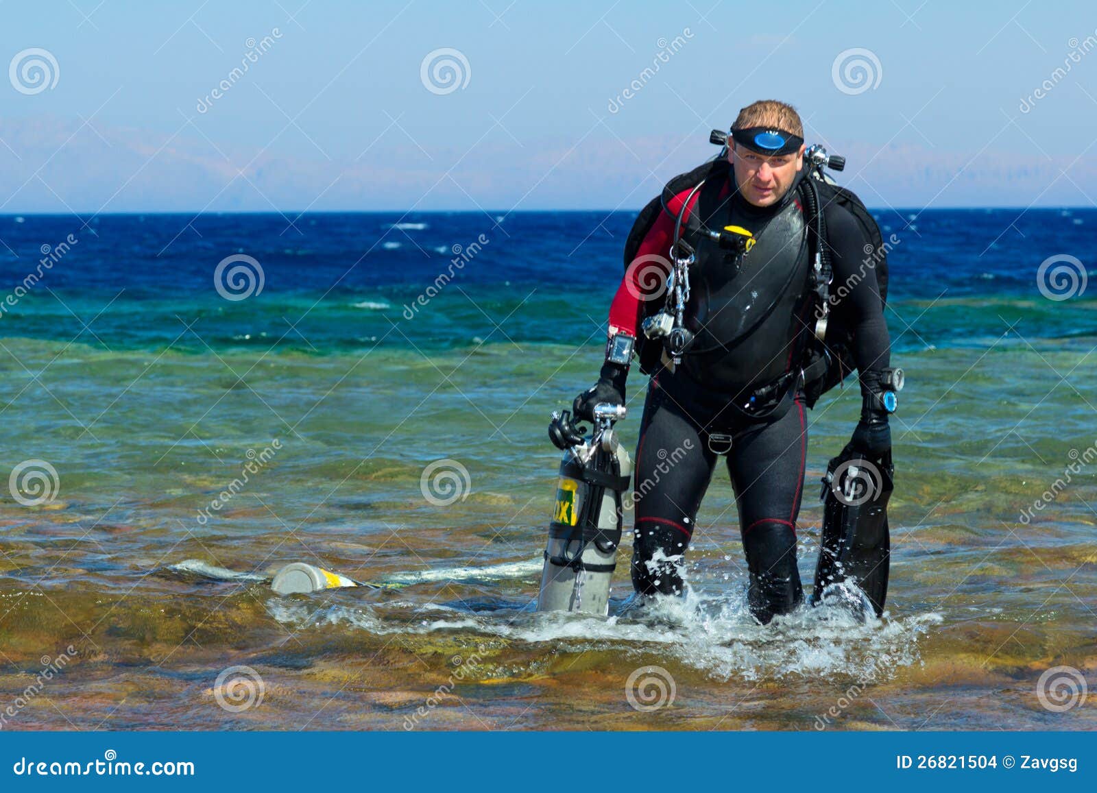 Technical Diver stock photo. Image of double, physical - 26821504
