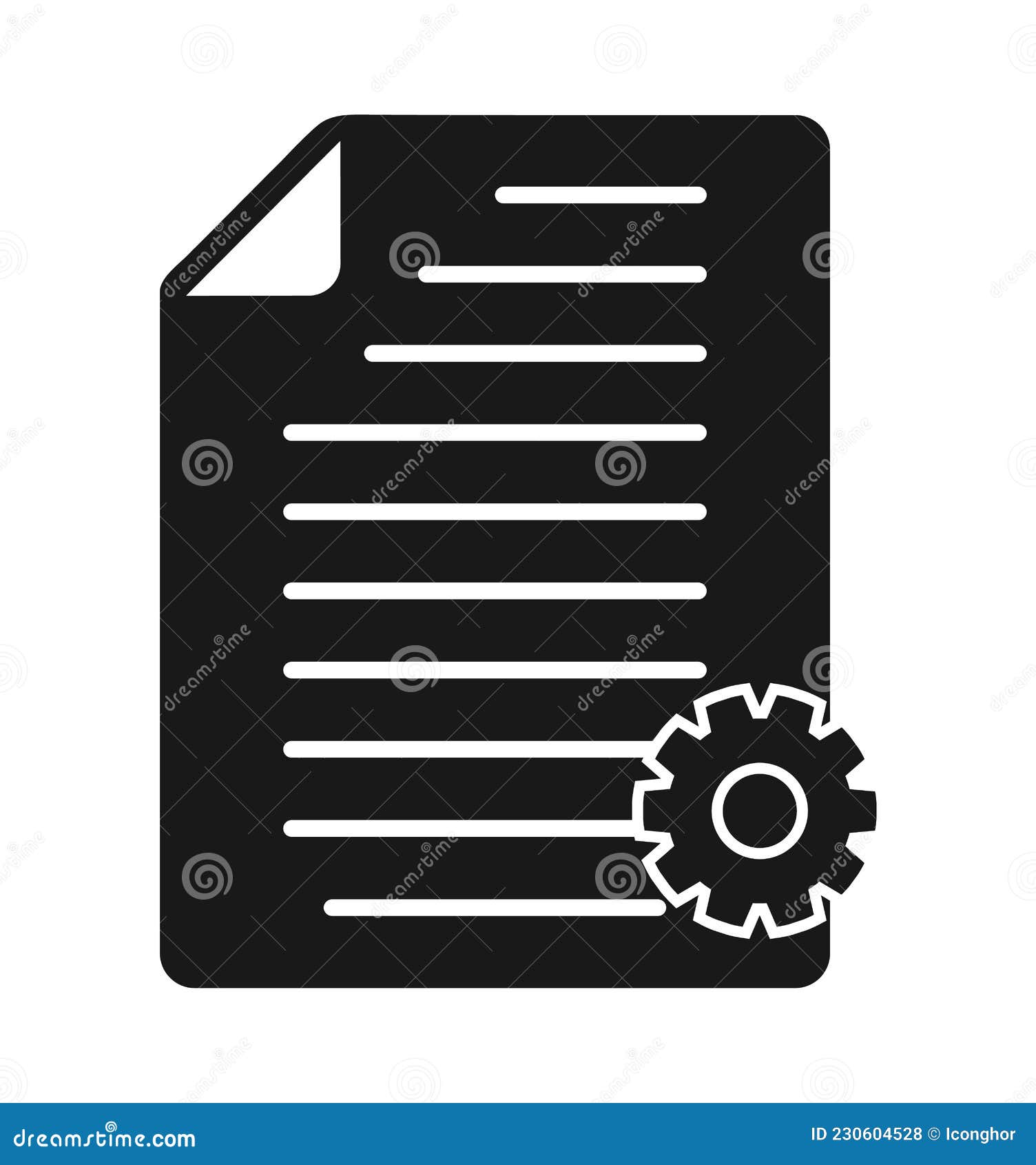 Technical Document Icon. stock vector. Illustration of business - 230604528