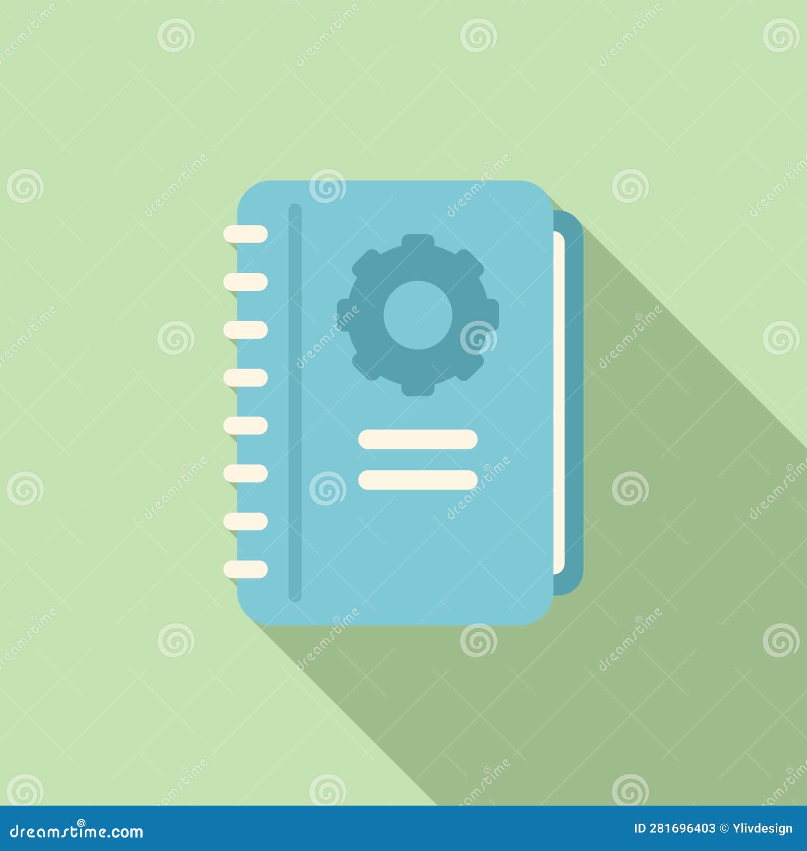 Technical Document Icon Flat Vector. Manual Paper Stock Vector ...