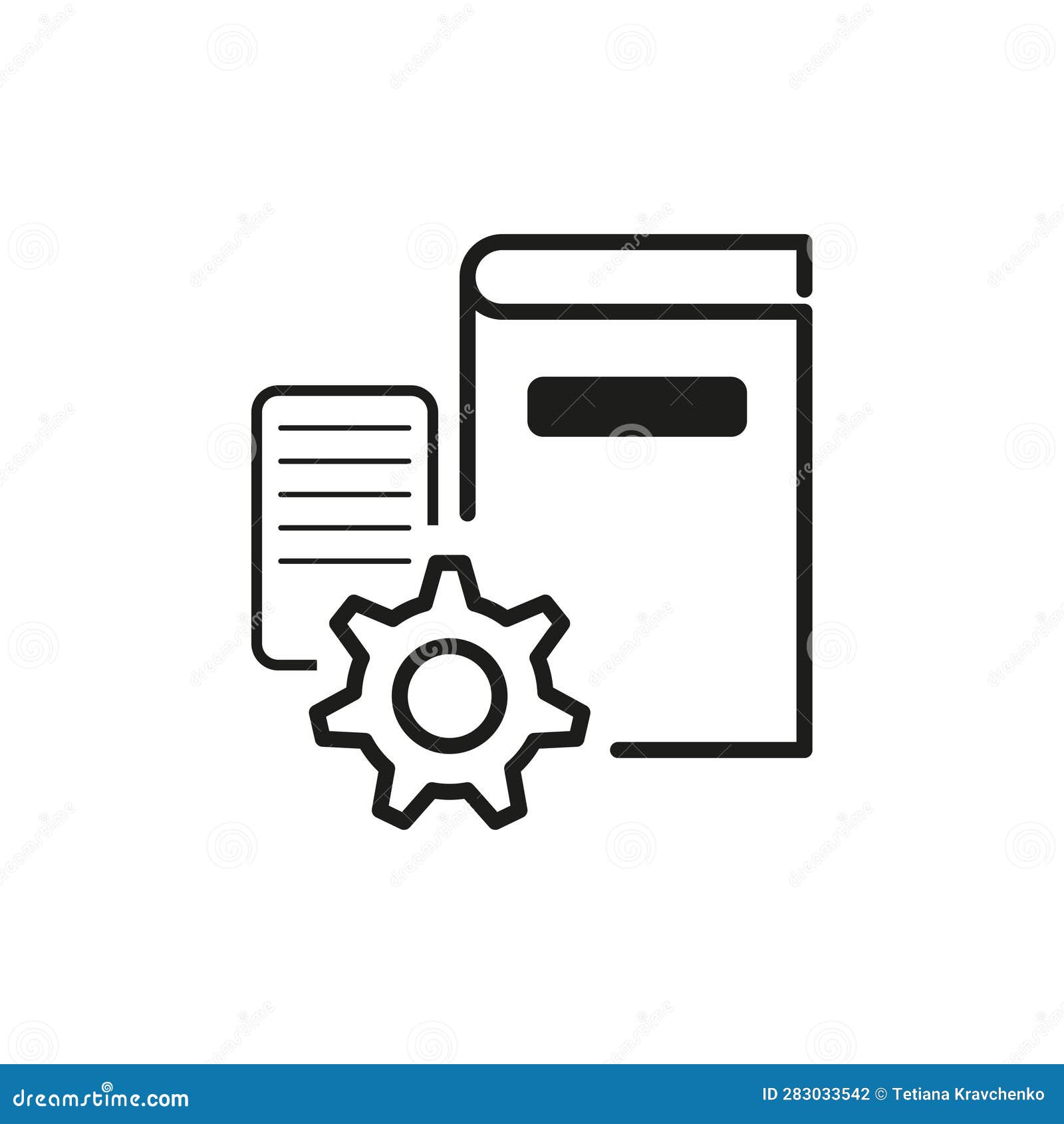 Technical Documentation Icon. Vector Illustration. Stock Image Stock ...