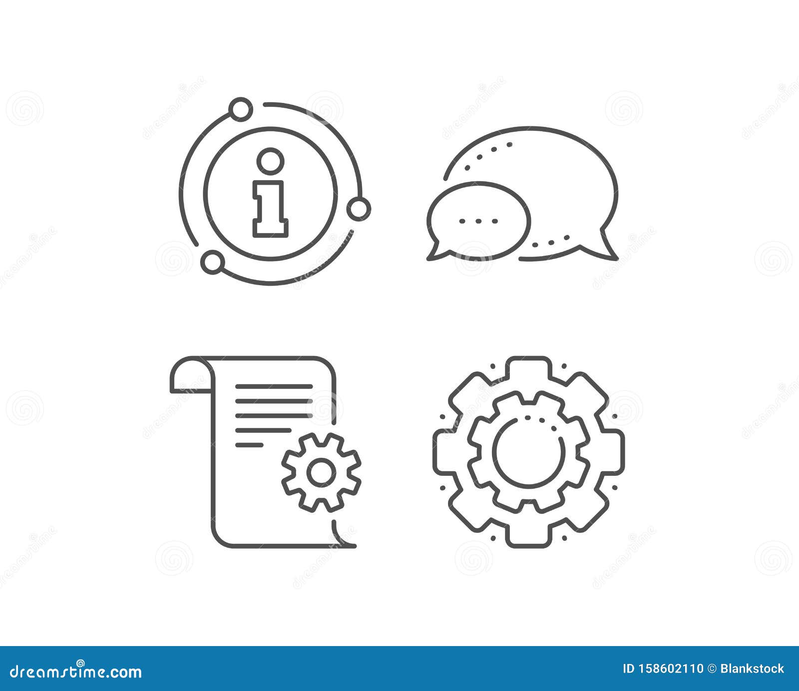 Technical Documentation Line Icon. Instruction Sign. Vector Stock ...