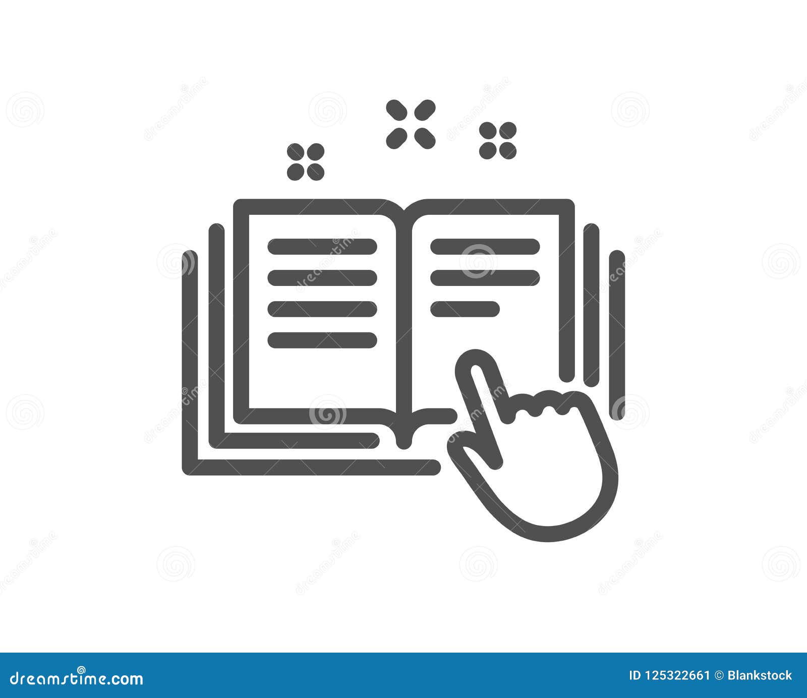 Documentation Line Vector Icons And Signs. Papers, Reports, Manuals ...
