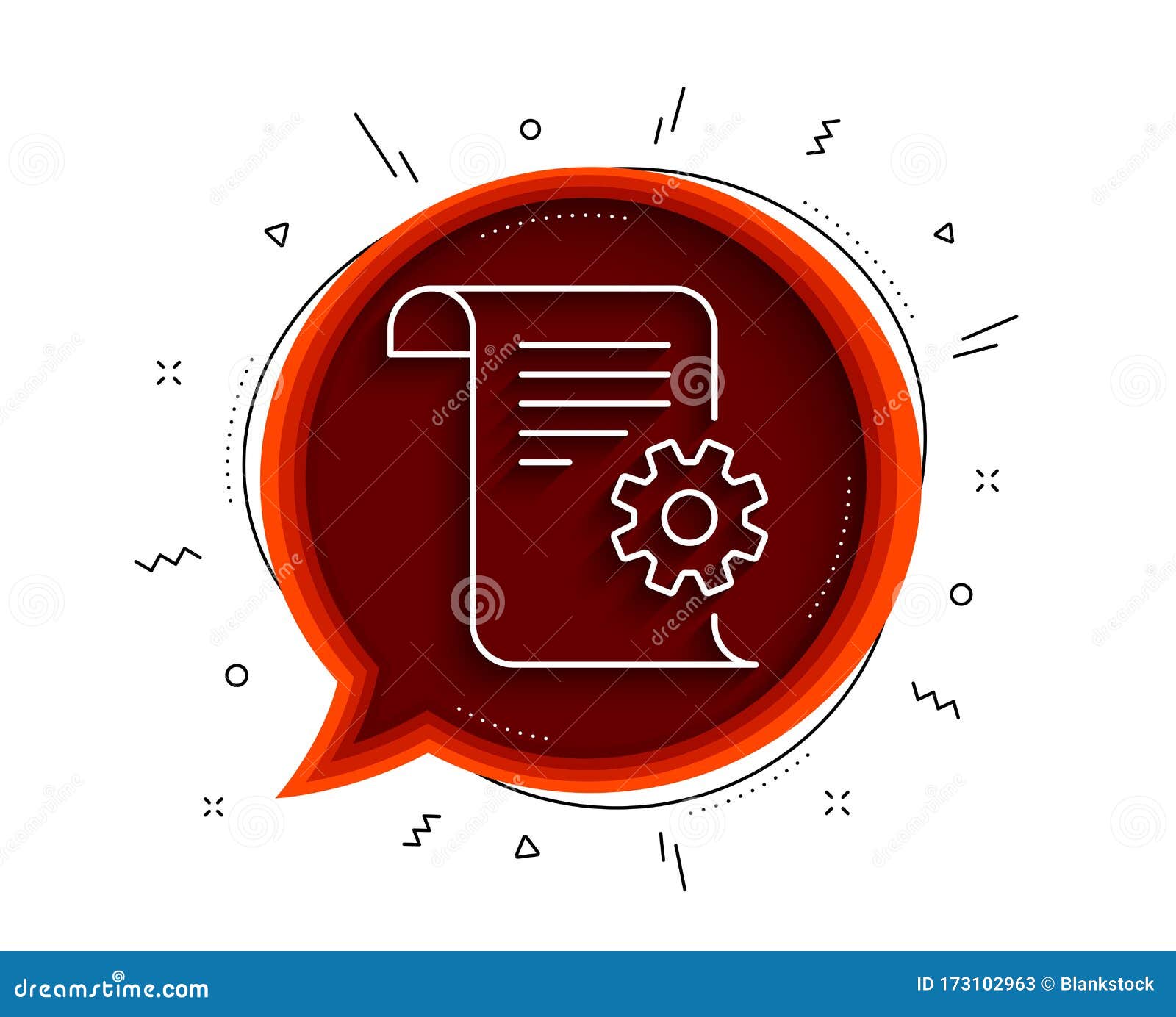 Technical Documentation Line Icon. Instruction Sign. Vector Stock ...