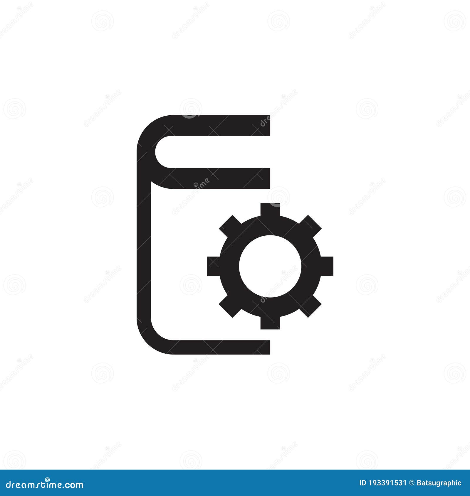 Technical Documentation Vector Icon Logo Design Stock Vector ...