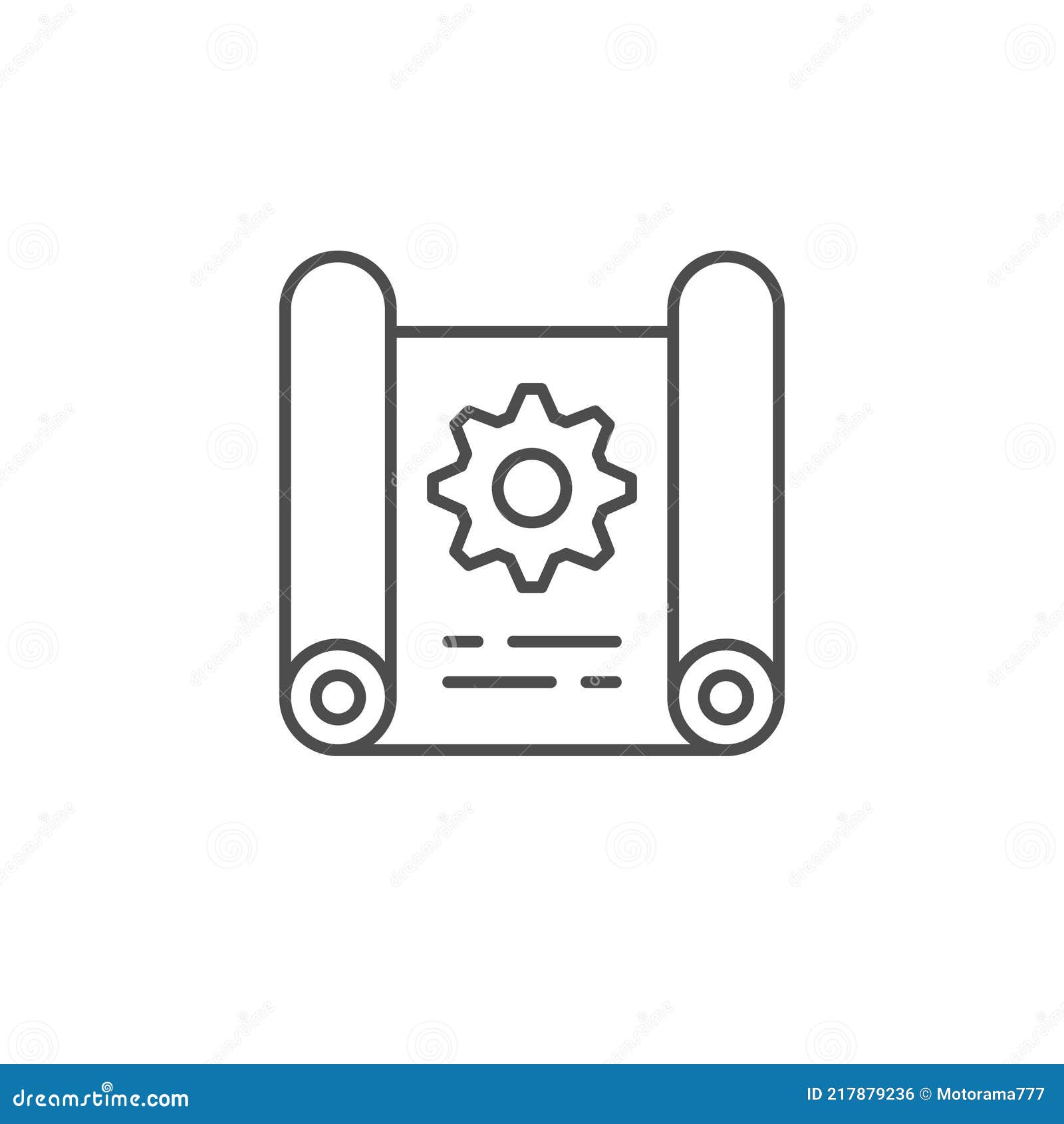 Technical Draft Line Outline Icon Stock Vector - Illustration of sign ...