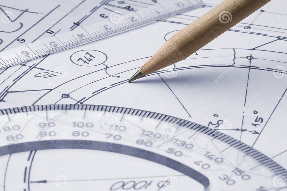 Technical drawing stock photo. Image of macro, technical - 17790300