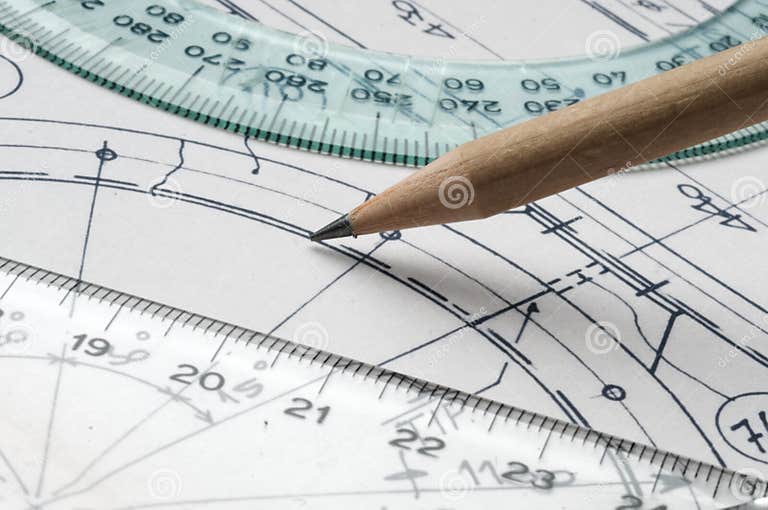 Technical drawing stock image. Image of mathematics, project - 17790303