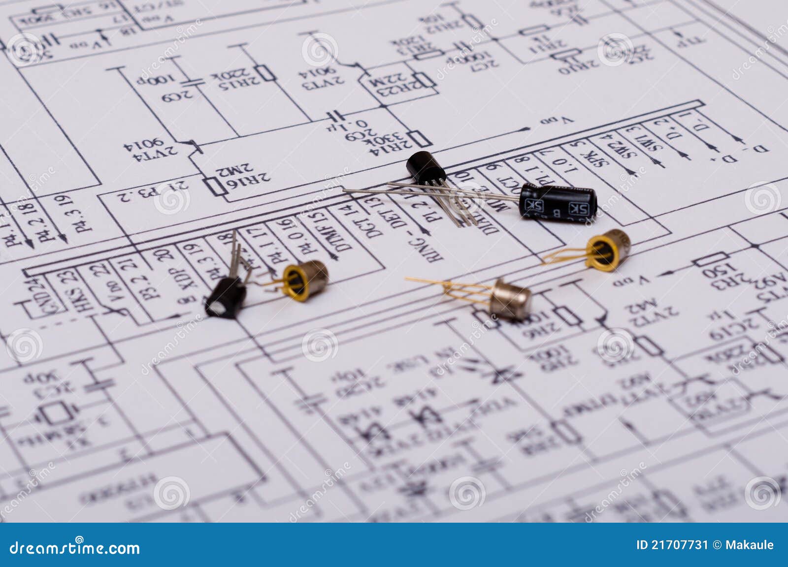 Technical Drawing stock image. Image of electronics, connection - 21707731
