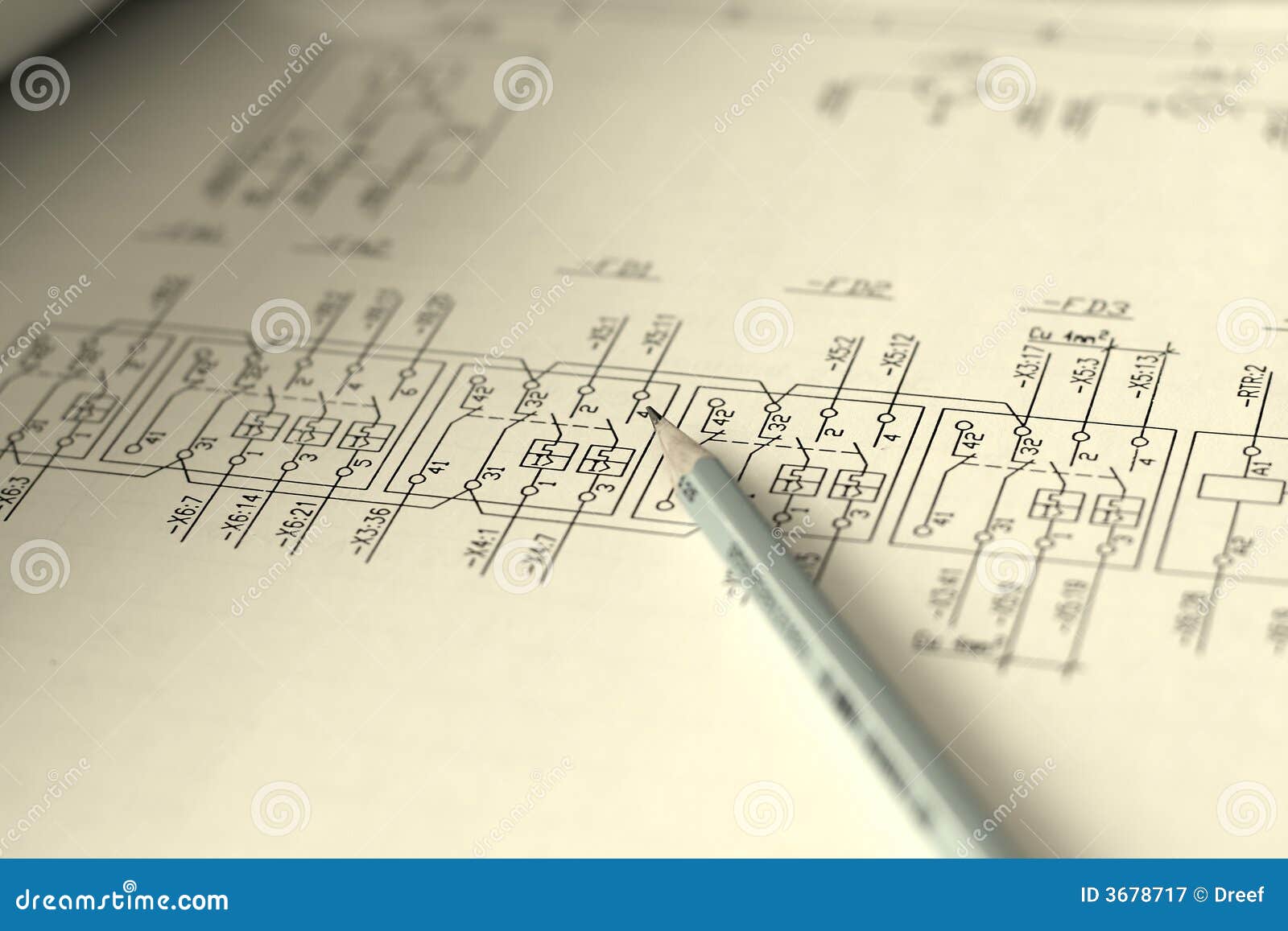 Detailed Technical Drawing Stock Photo | CartoonDealer.com #43567044