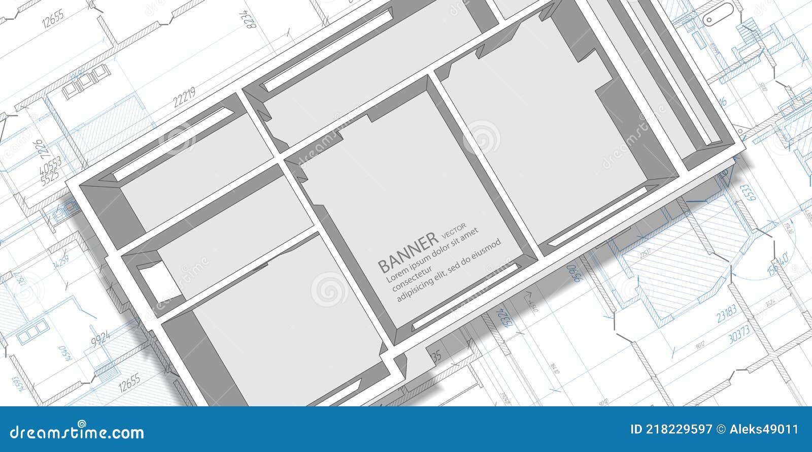 Technical Drawing Background.Architectural Project on a White Sheet of ...