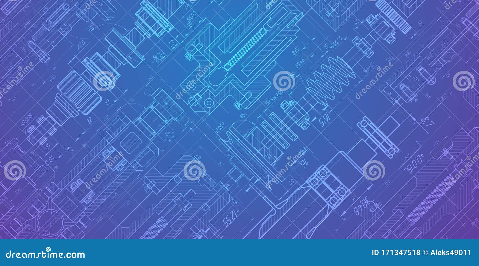 Technical Drawing Background .Engineering Plan Scheme .Computer Aided ...