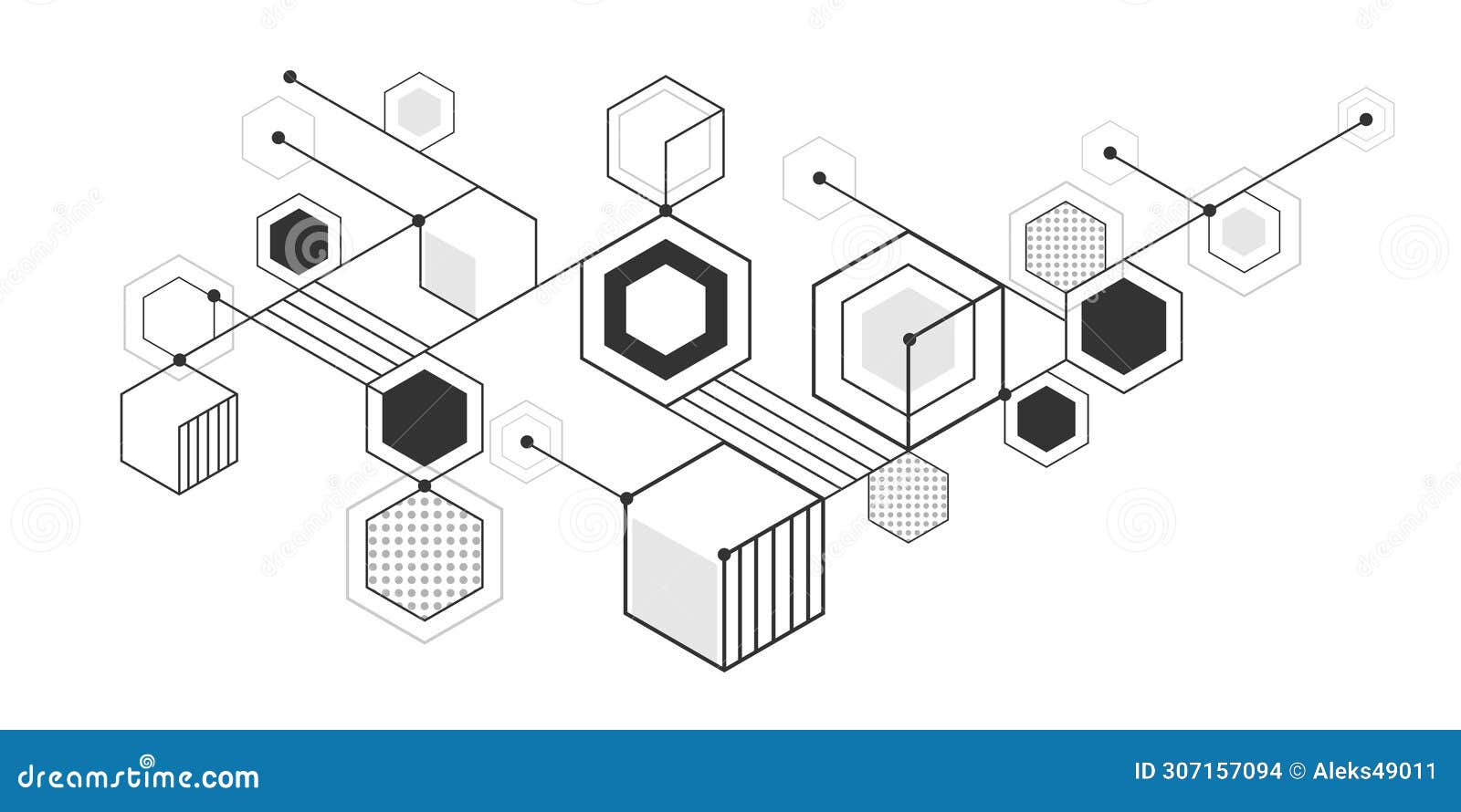 Technical Drawing Background . Geometric Lines and Squares. Technology ...
