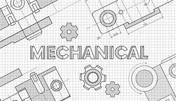 Technical Drawing Background . Mechanical Engineering Drawing. Engine ...