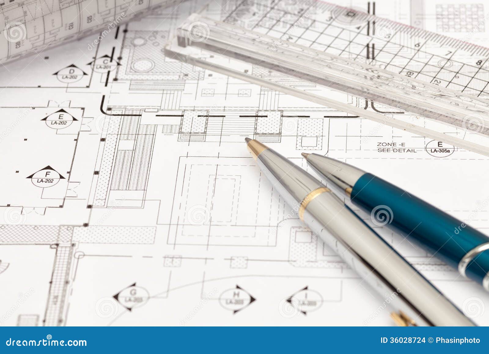 Technical drawing stock photo. Image of architectural - 36028724