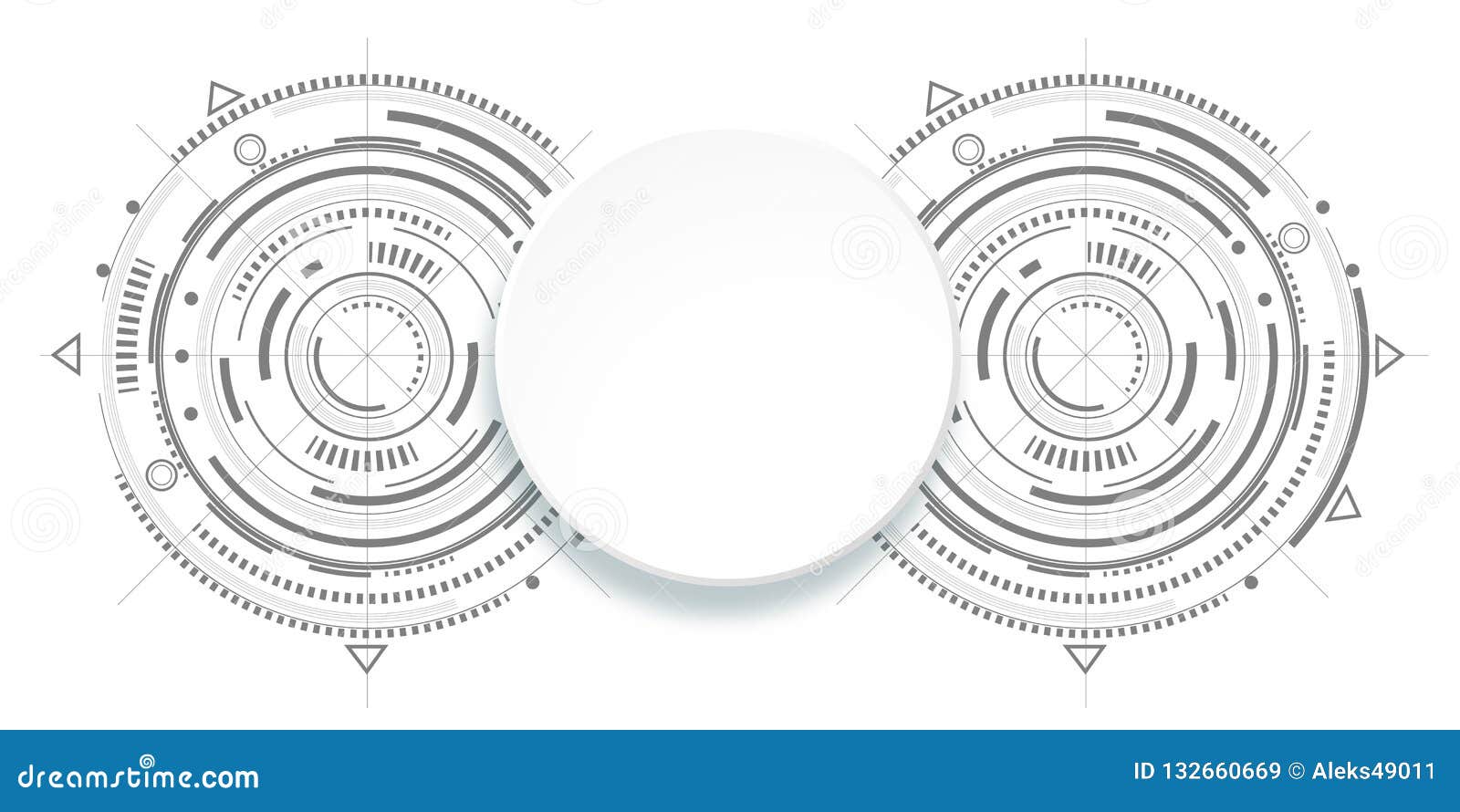 Technical Drawing.Future Technology, Vector . Mechanical Scheme Stock ...