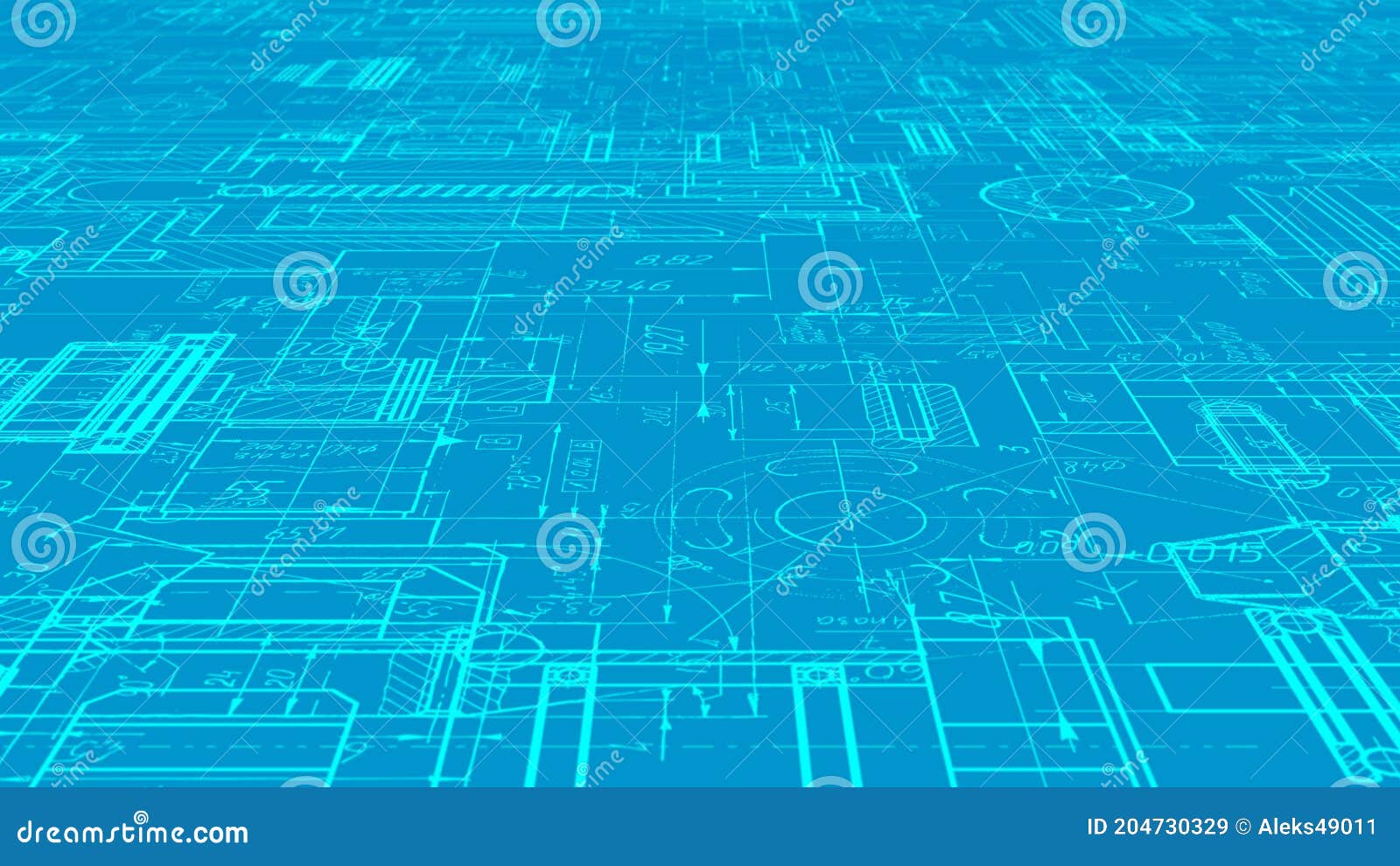 Technical Drawing .Mechanical Engineering Background .Technology Banner ...