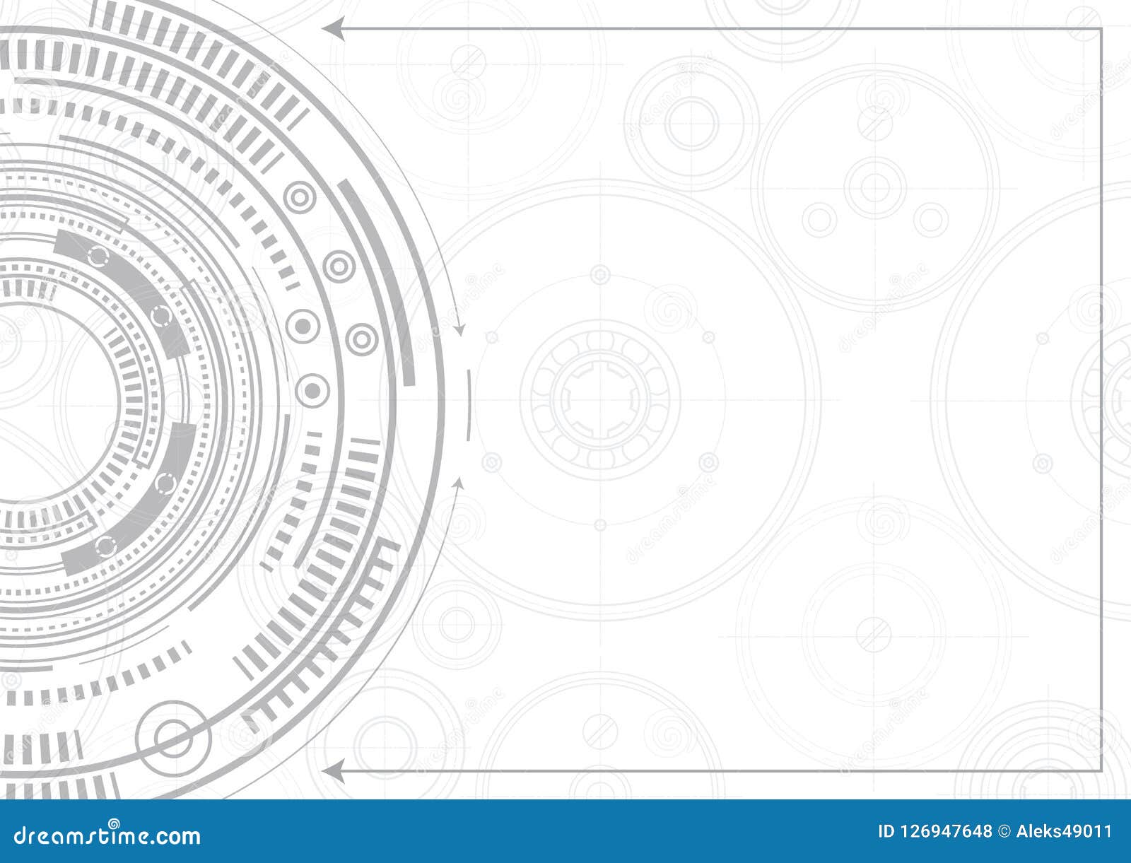 Technical Drawing .New Technologies .Geometric Vector , Background ...