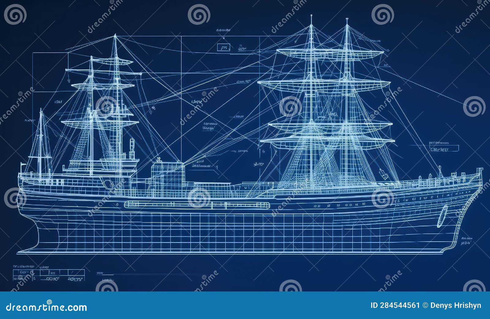 The Technical Drawing Provides a Visual Representation of Ship S ...