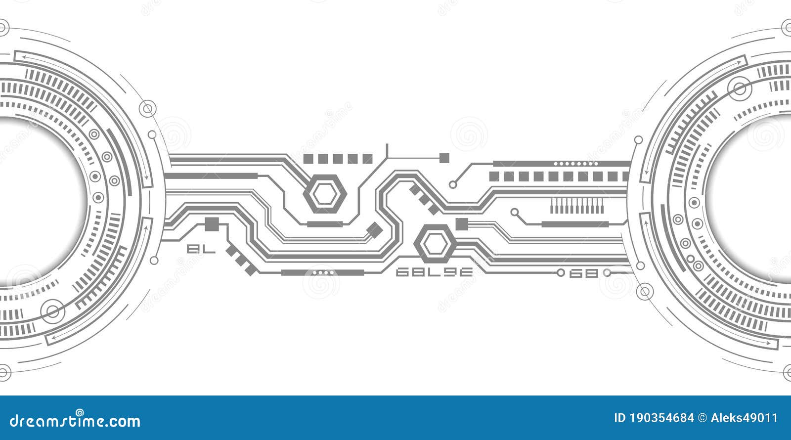 Technical Drawing. Technological Innovation .Futuristic Technology ...