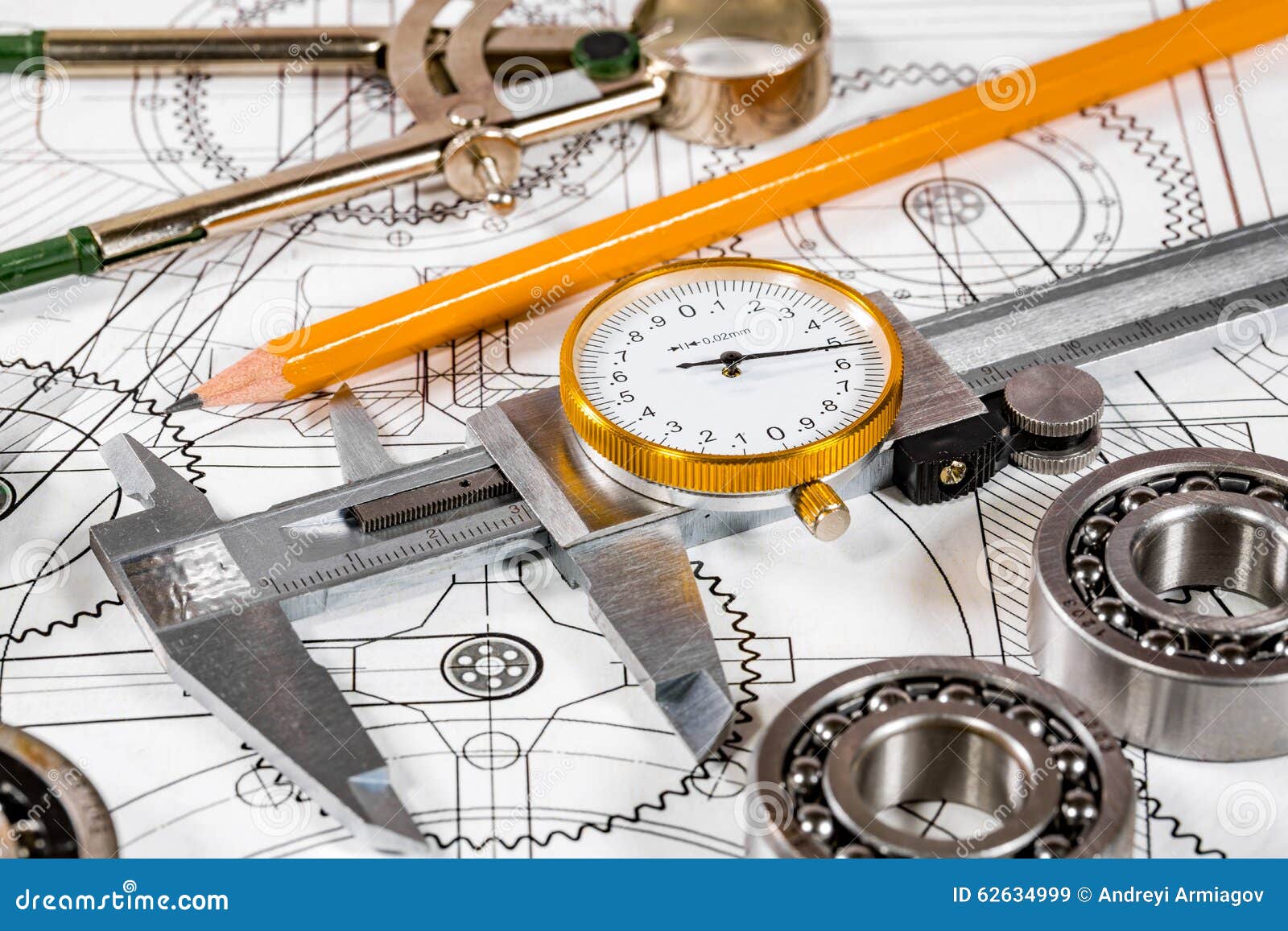 Technical Drawing and Tools Stock Image - Image of pattern, abstract ...