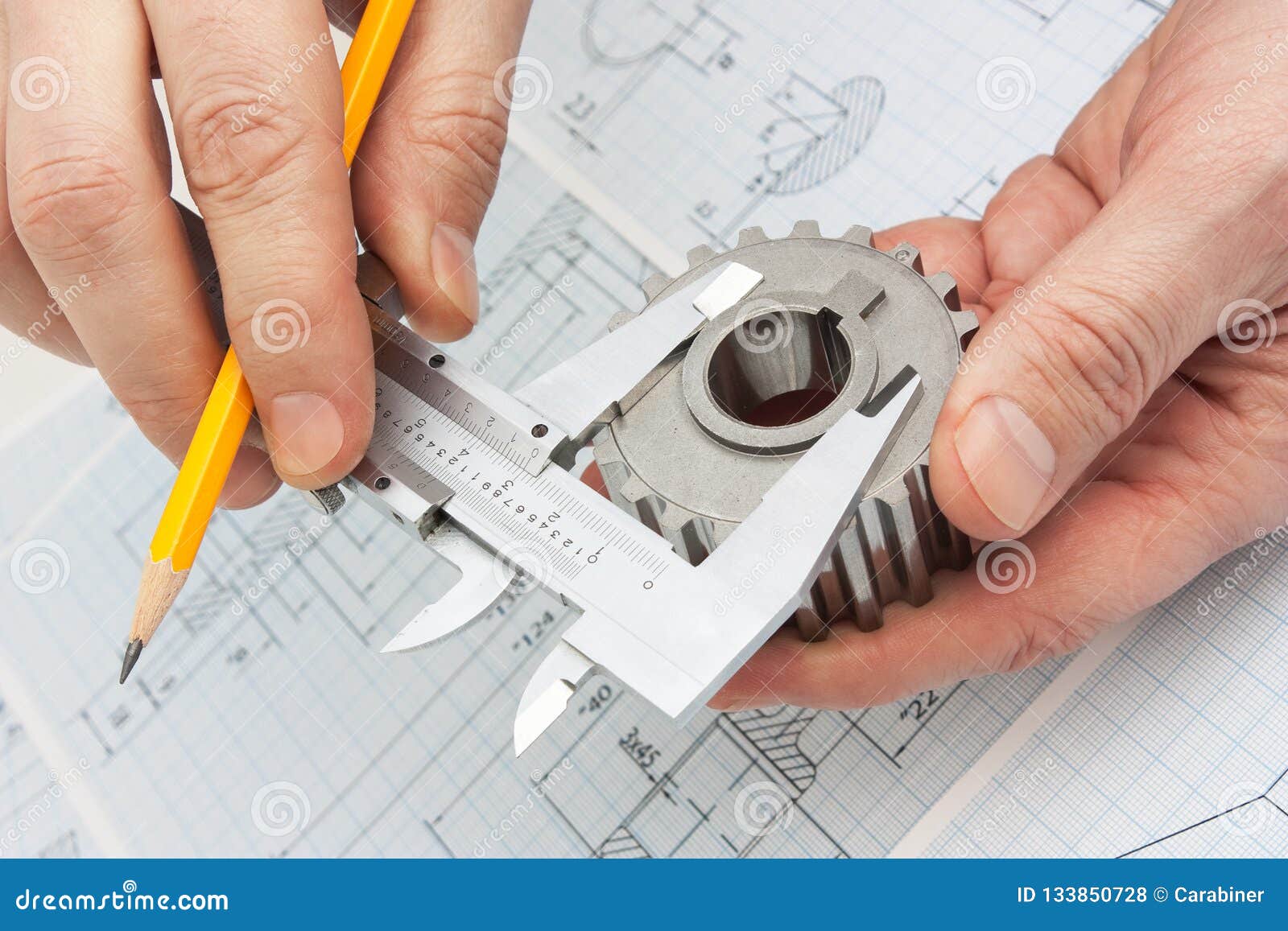 Technical drawing stock photo. Image of equipment, engineering - 133850728