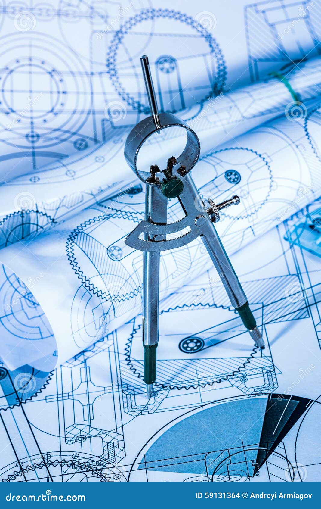 Technical drawings stock photo. Image of construction - 59131364