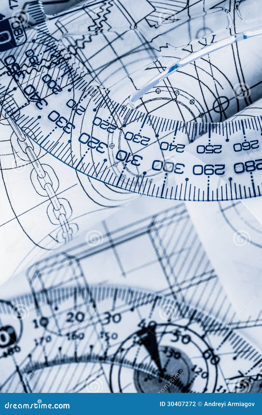 Technical drawings stock photo. Image of equipment, machine - 30407272